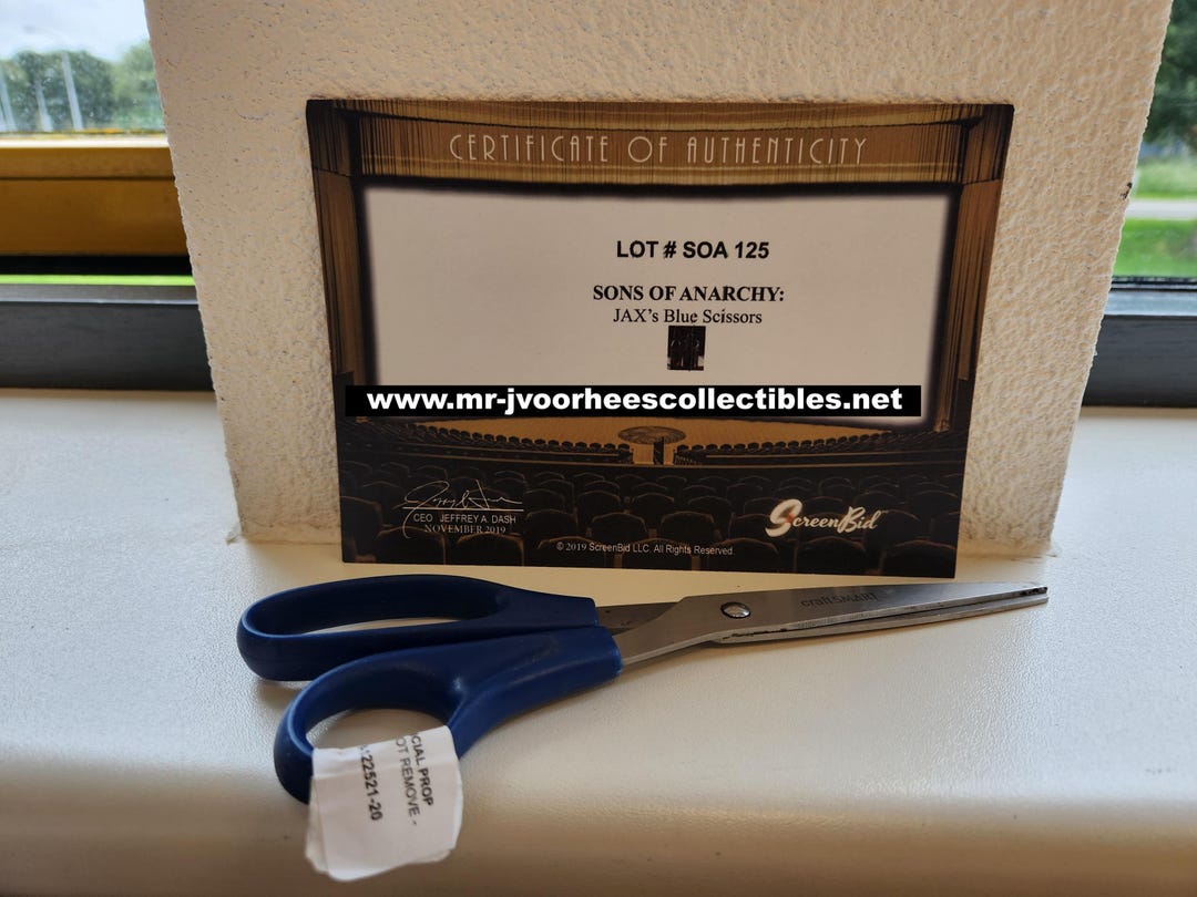 SOA Sons of Anarchy Original Screen Used Jack Teller Jax Blue Scissors ...