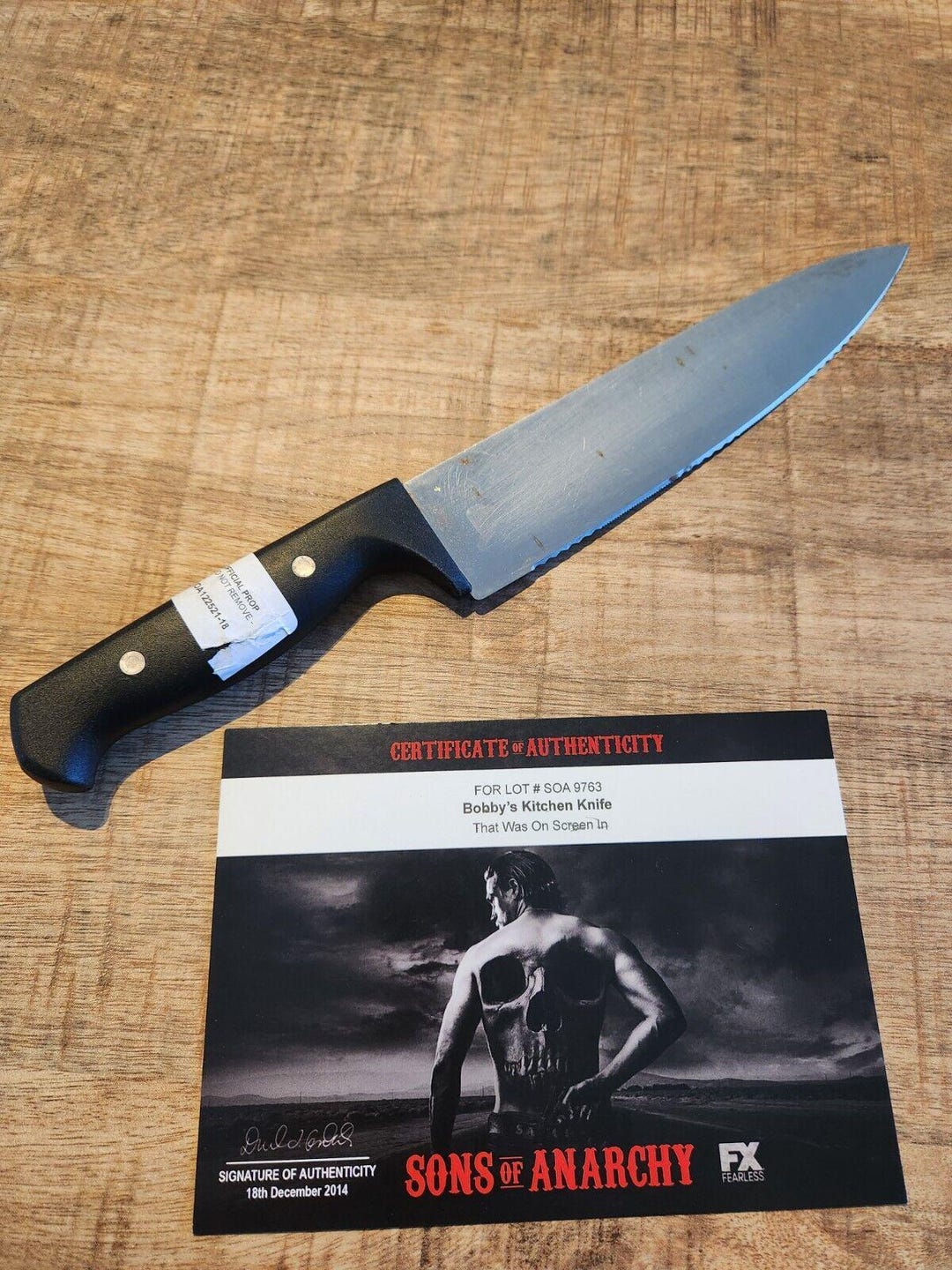 Sons of Anarchy SOA Original Screen Used Bobby Kitchen Knife Movie Prop ...