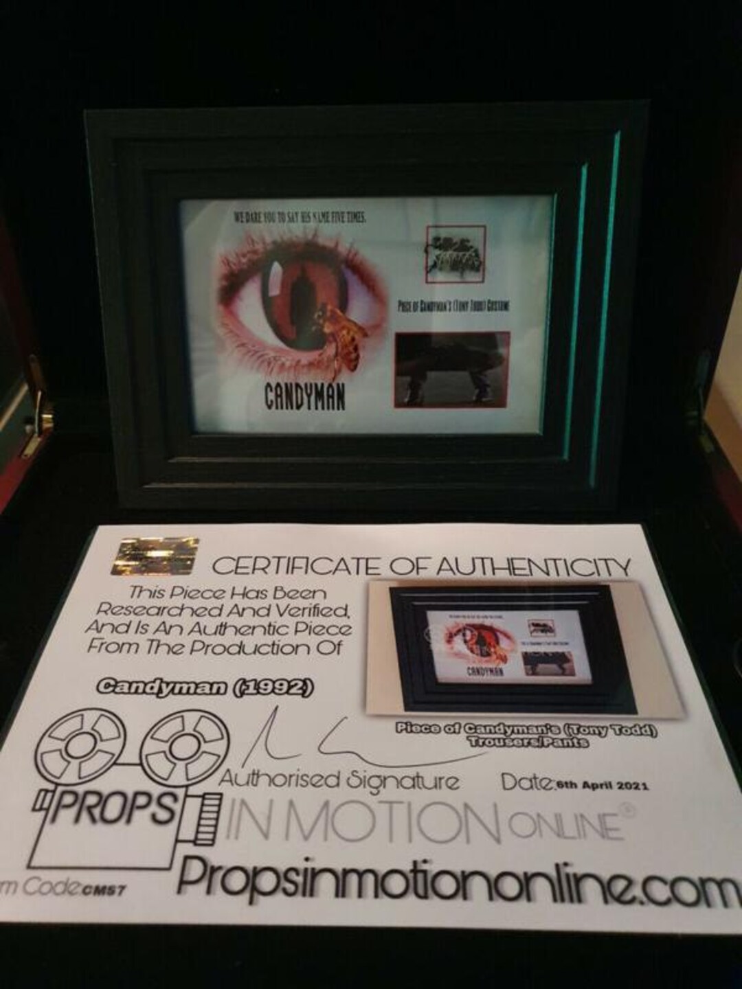 Candyman Original Screen Used Piece of His Pants 1992 Movie Prop - Etsy