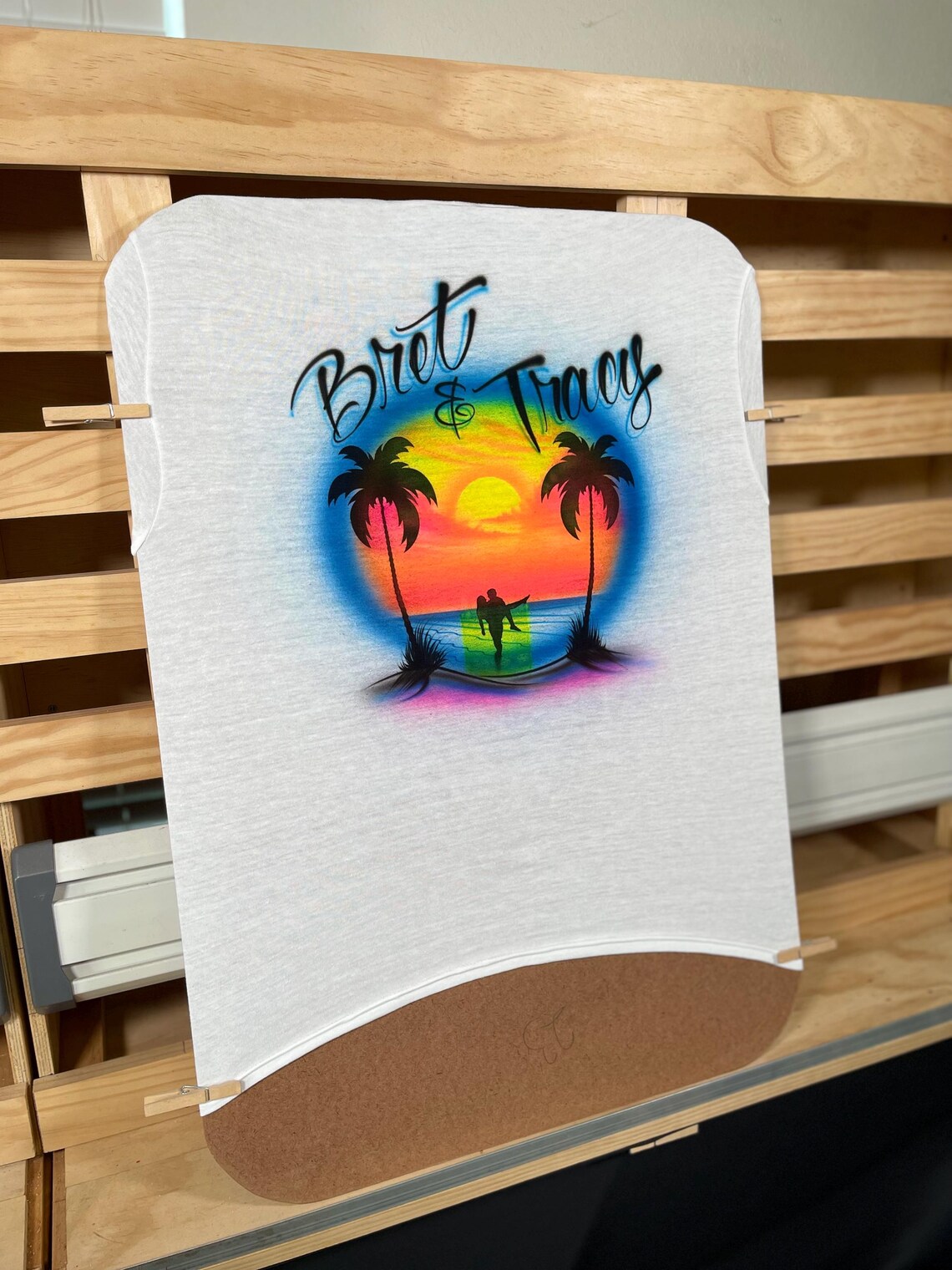 Couples Beach Scene Custom Tshirts Logos Graphic Ocean Design Pool ...