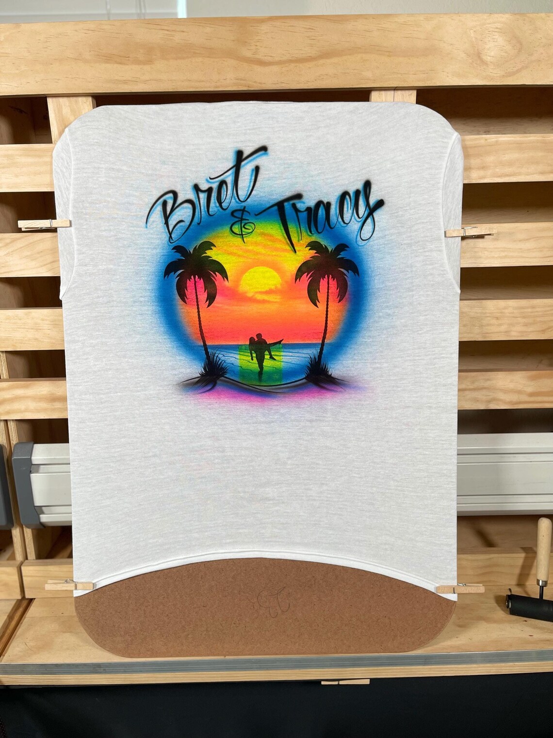Couples Beach Scene Custom Tshirts Logos Graphic Ocean Design Pool ...