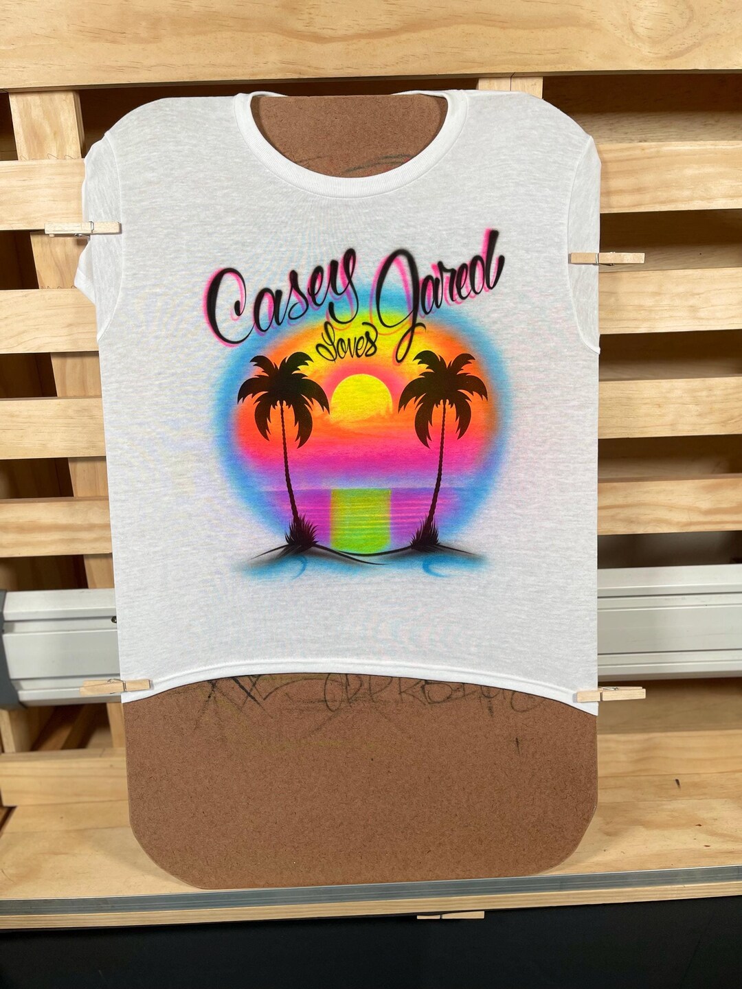 Couples Beach Scene Custom Tshirts Logos Graphic Ocean Design Pool ...