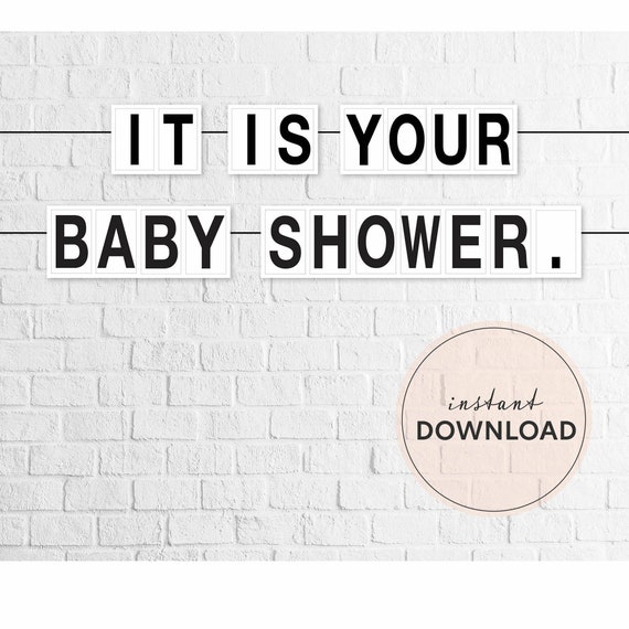 The Office Baby Shower Banner It is Your Baby Shower - Etsy