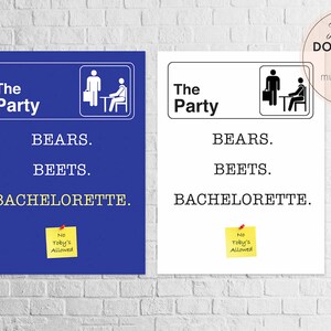 The Office Bachelorette Party Sign - the Office Party Welcome Sign ...