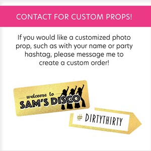 Disco Glam Party Photo Booth Printable Props - Bachelorette Disco Party ...
