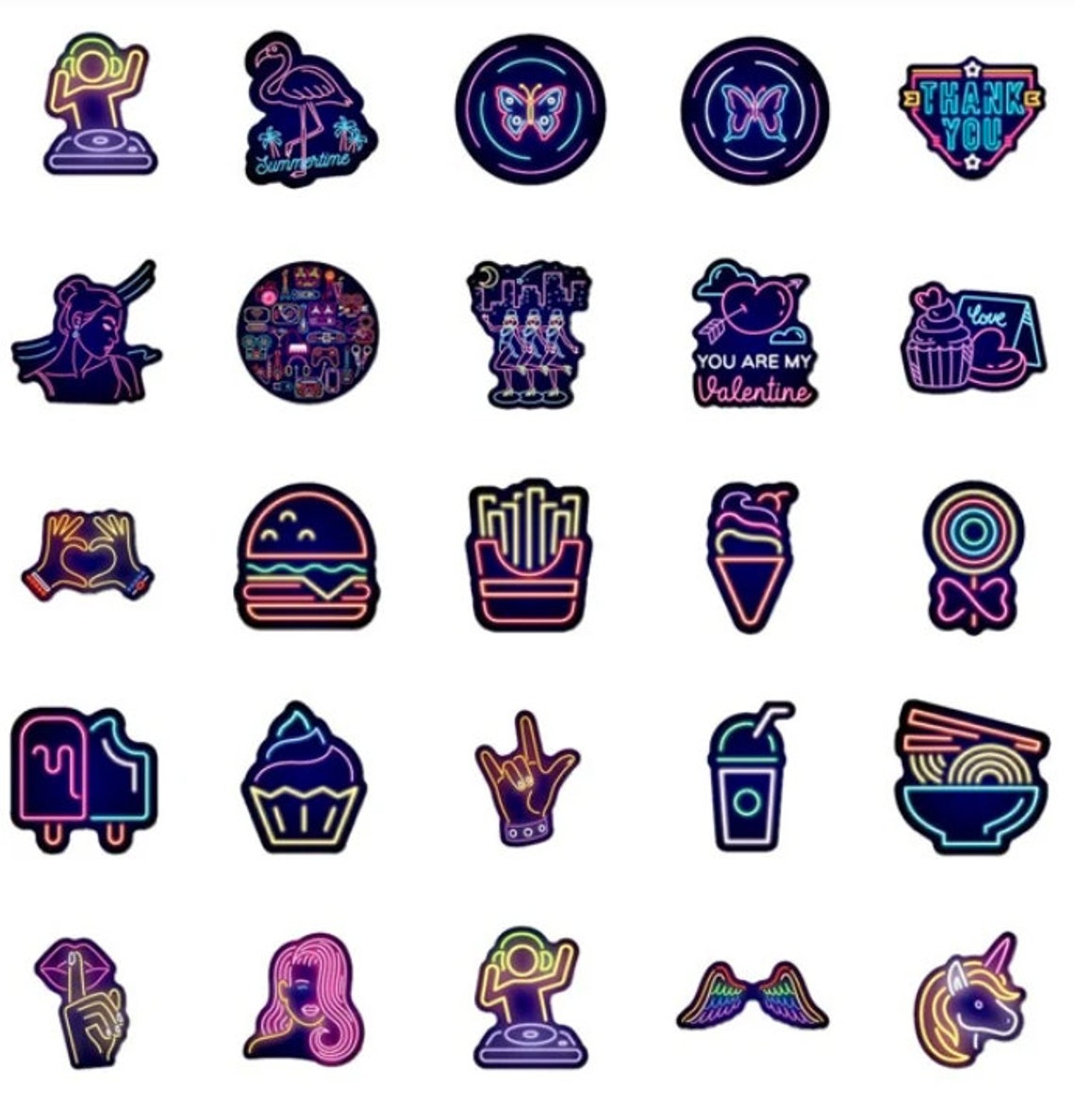 Sticker Pack / Cute Stickers / Glowing Stickers / Great - Etsy
