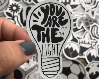 Black and White Sticker Set - Etsy