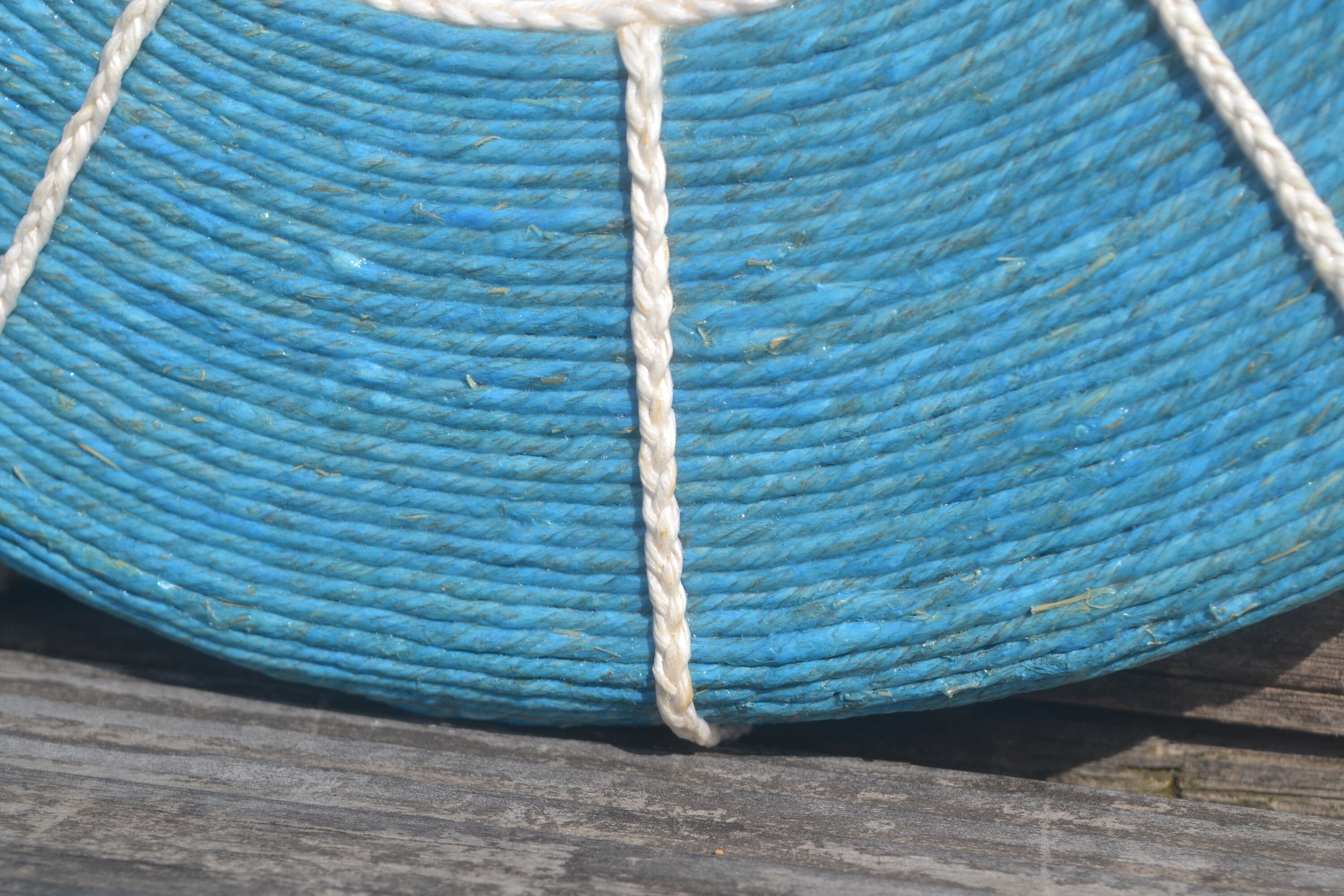 BLUE ROUND MIRROR, Hemp Rope Mirror, Wall Hanging Mirror, Rustic Wall ...