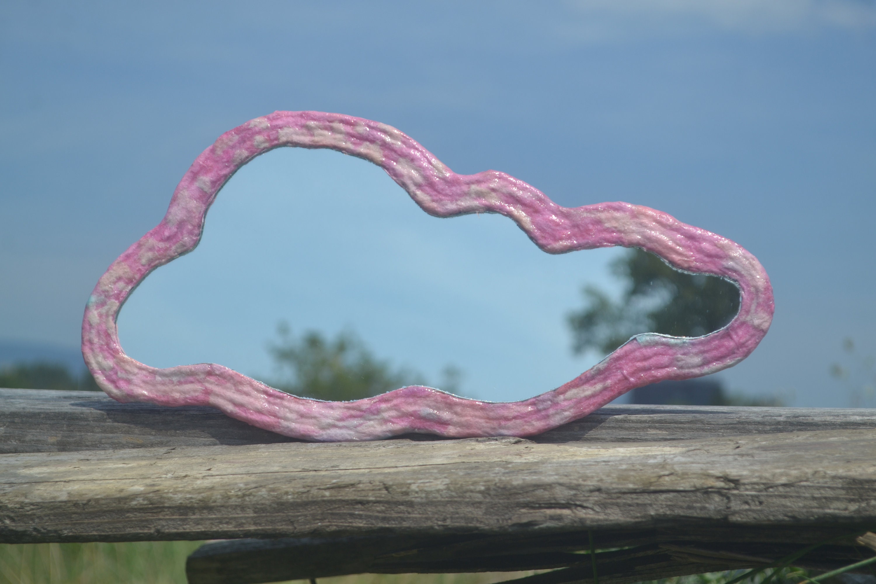PINK CLOUD MIRROR Wavy Wall Mirrors Baby Room Mirror Cloud - Etsy
