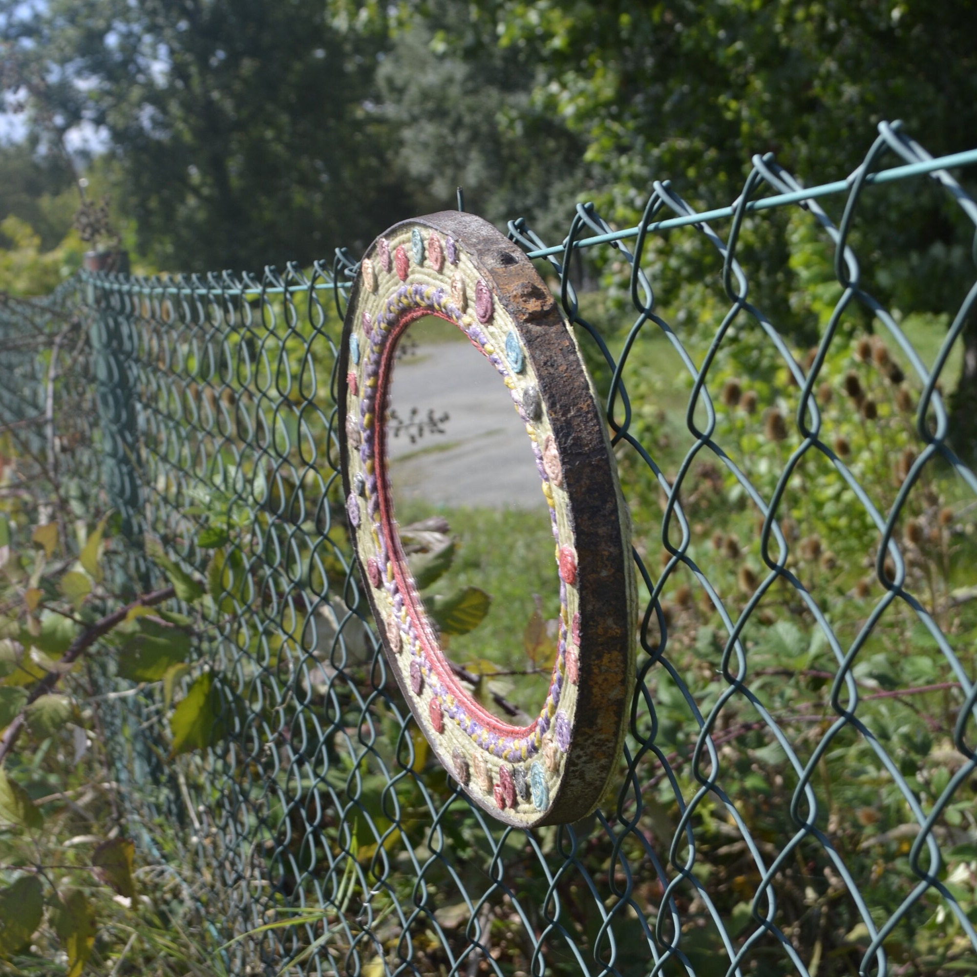 OVAL BARREL RING Hemp Mirror Wine Barrel Hoop Mirror Rustic - Etsy