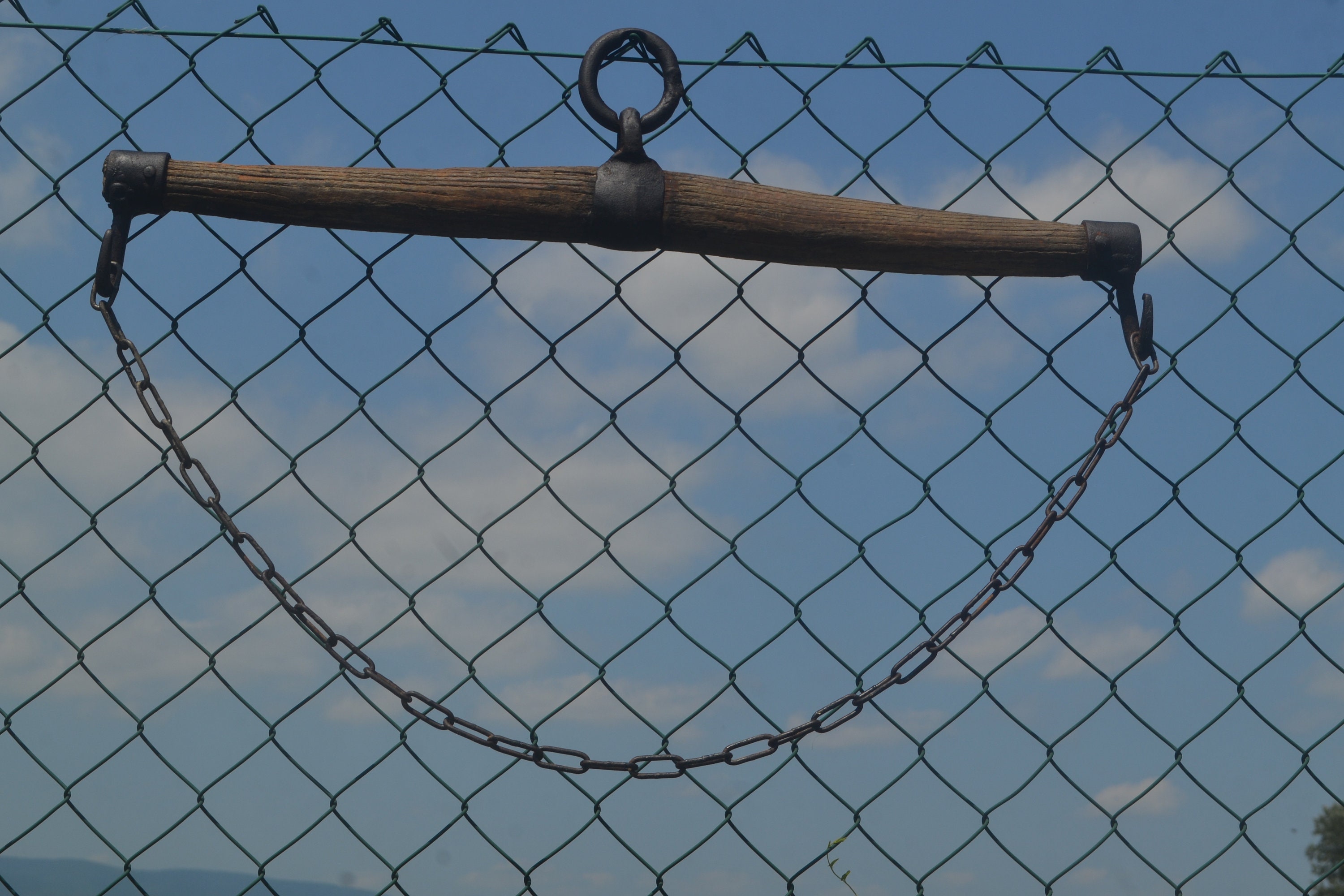 OX YOKE W. Chain, Wooden Iron Yoke, Vintage Wooden Tools, Kinky Home ...