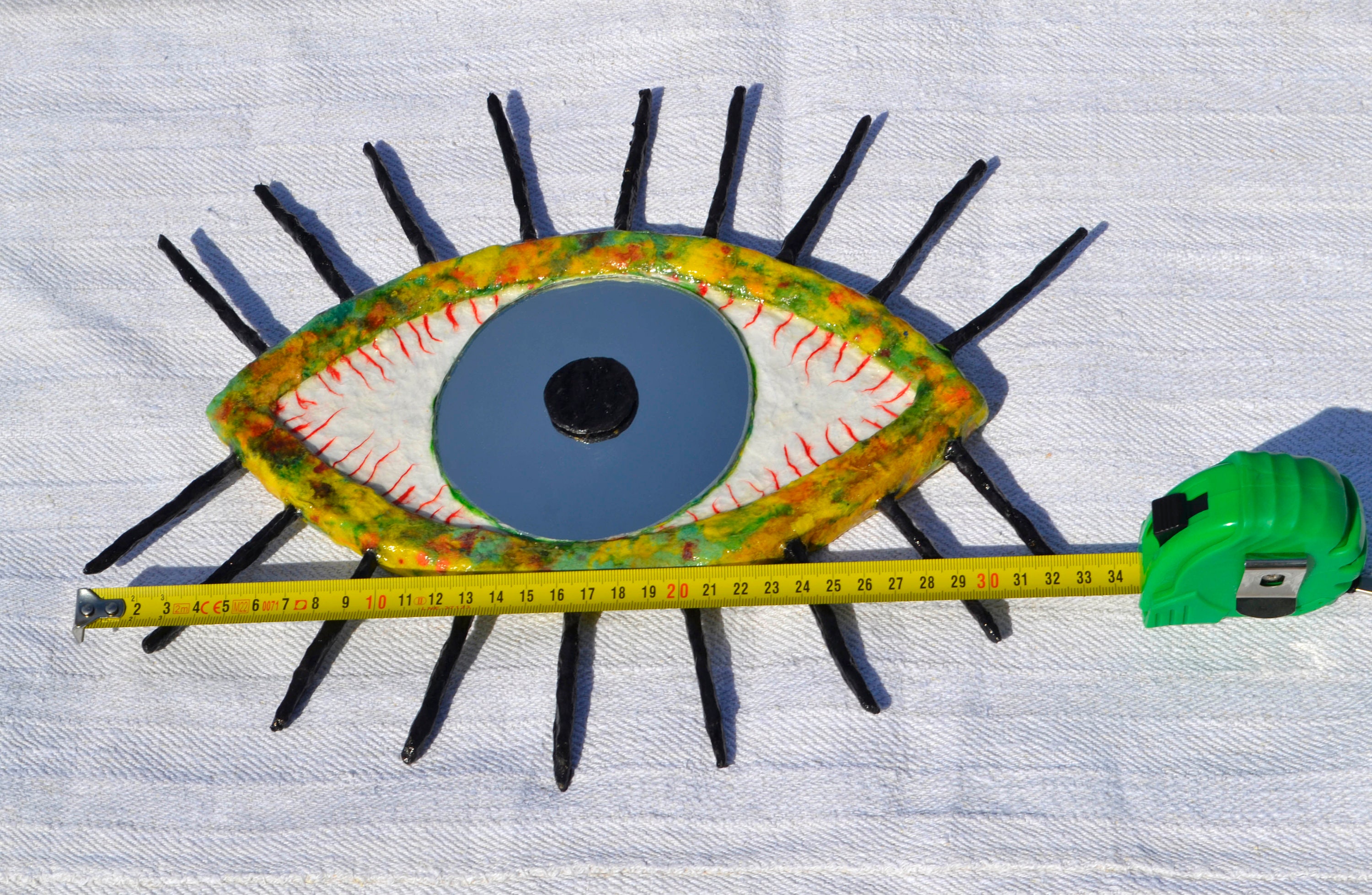 STONER EYE MIRROR, Weird Shape Mirror, Papermache Wall Mirror, Unusual ...
