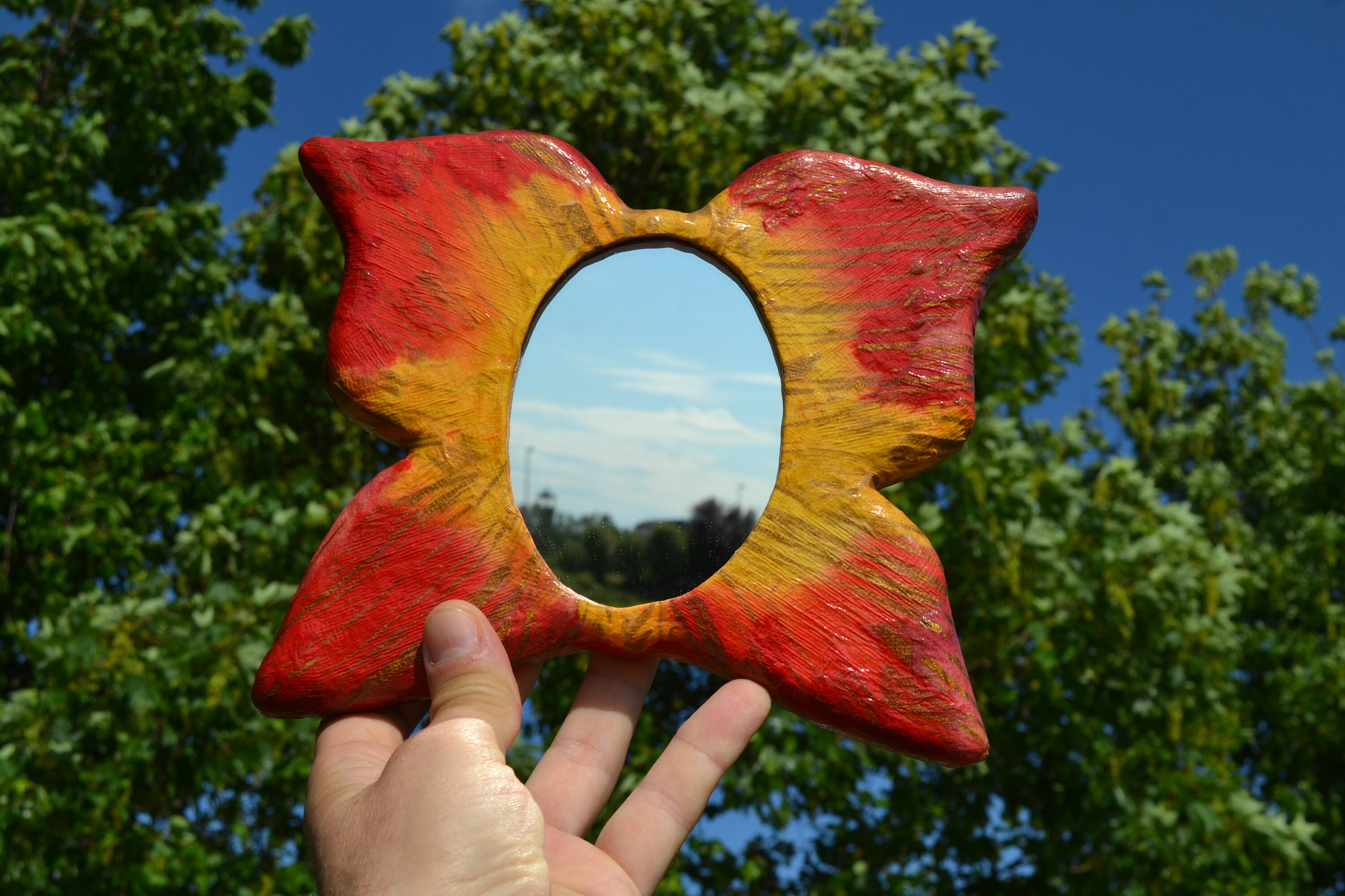 BUTTERFLY WALL MIRROR, Small Wall Mirror, Oval Mirrors, Butterfly Wall ...