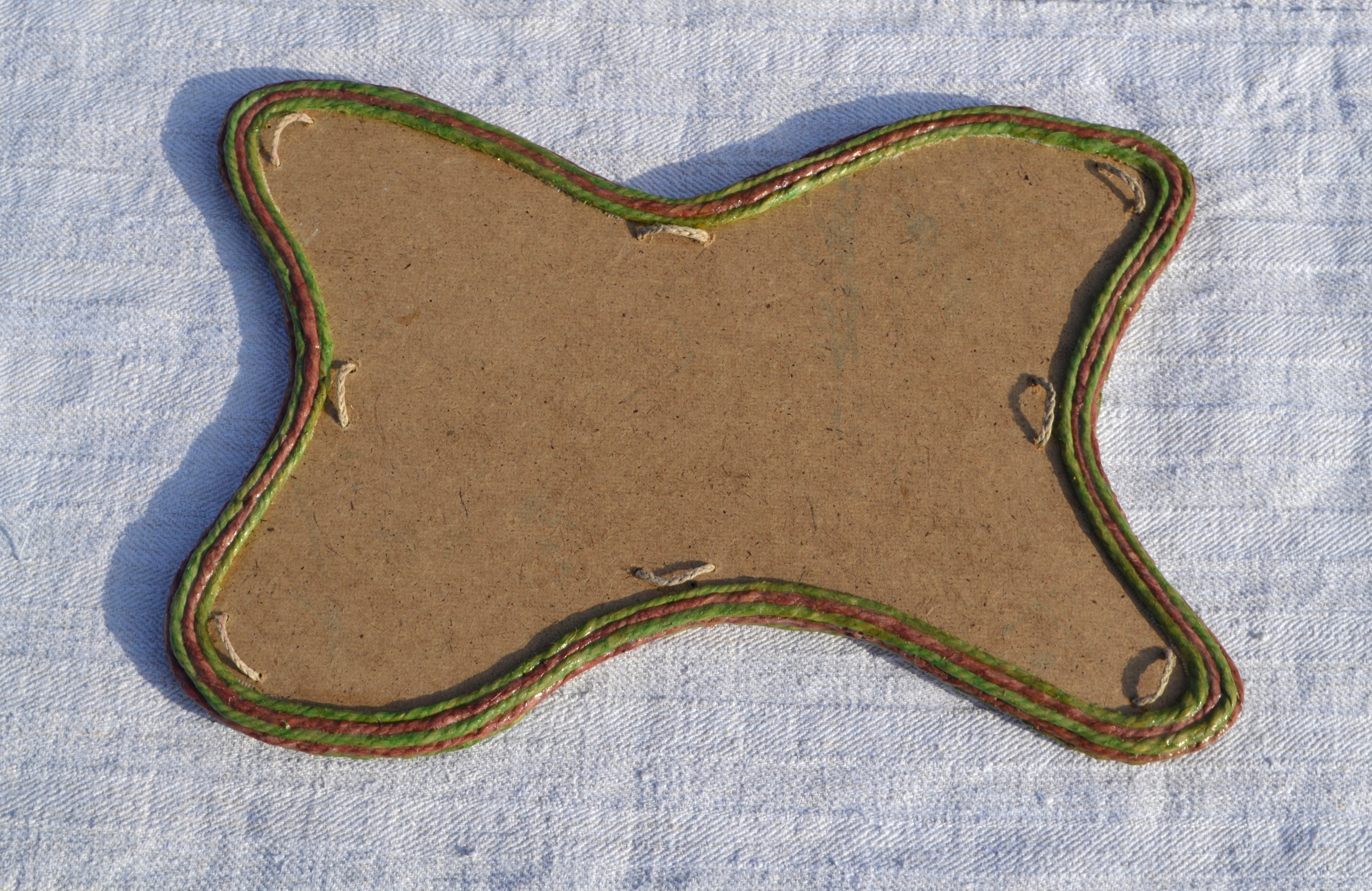 HEMP SPLASH MIRROR, 8 Hanging Positions Framed Wavy Mirror, Wall Mirror ...