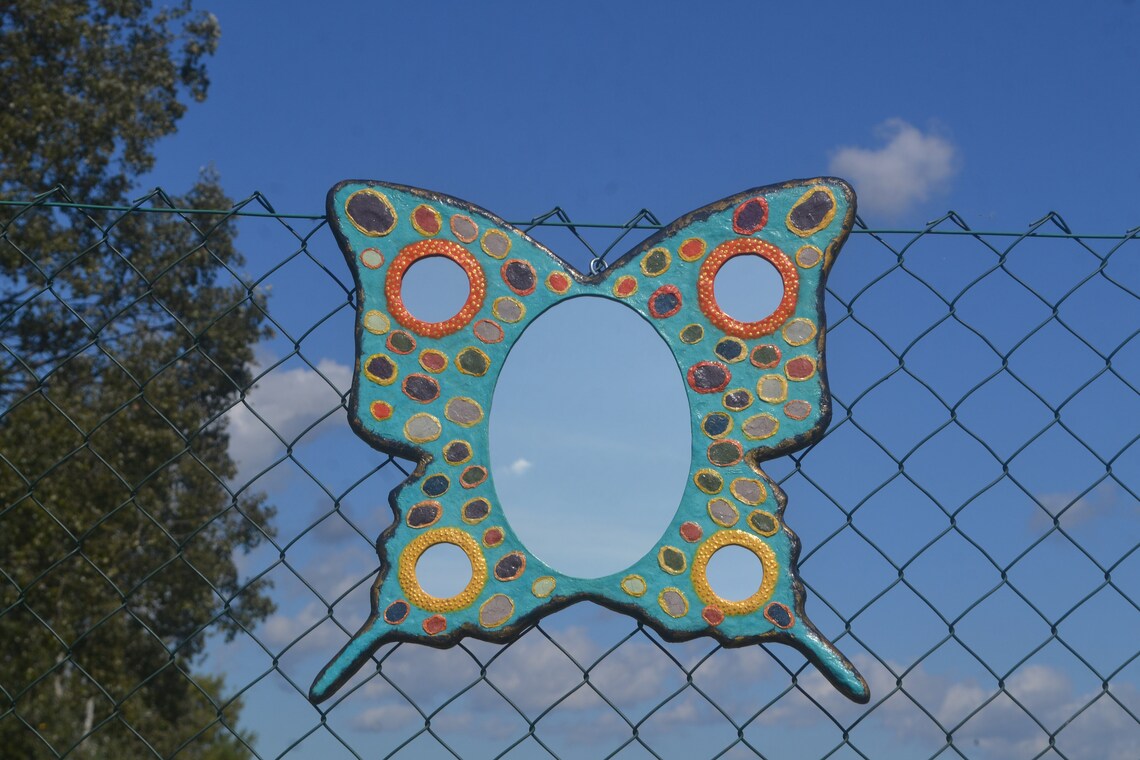 LARGE BUTTERFLY MIRROR Wall Mirror Decorative Mirror - Etsy