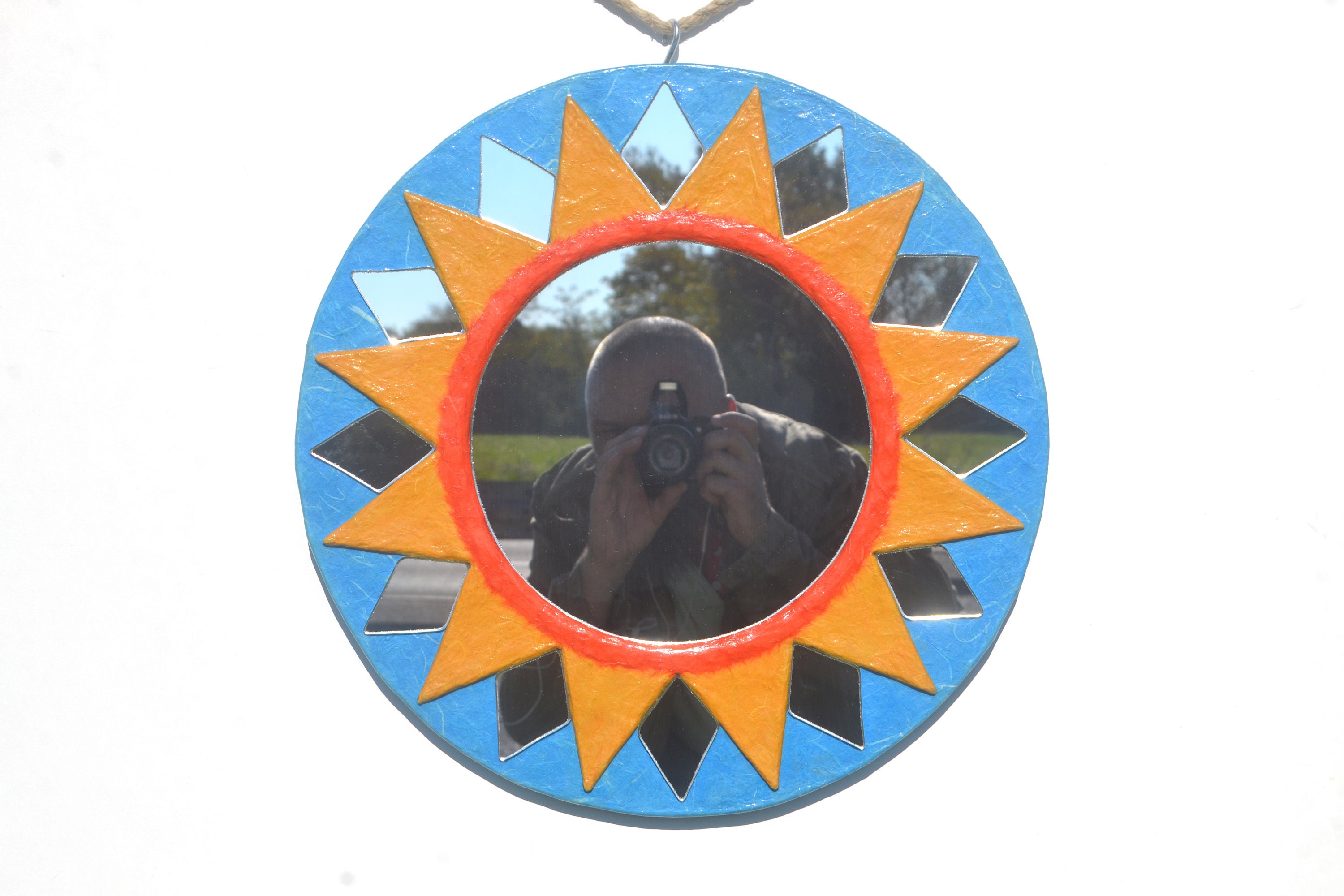 24 SUN RAYS MIRROR, Large Wall Mirror, Sun Mirror, House Warming Gift ...