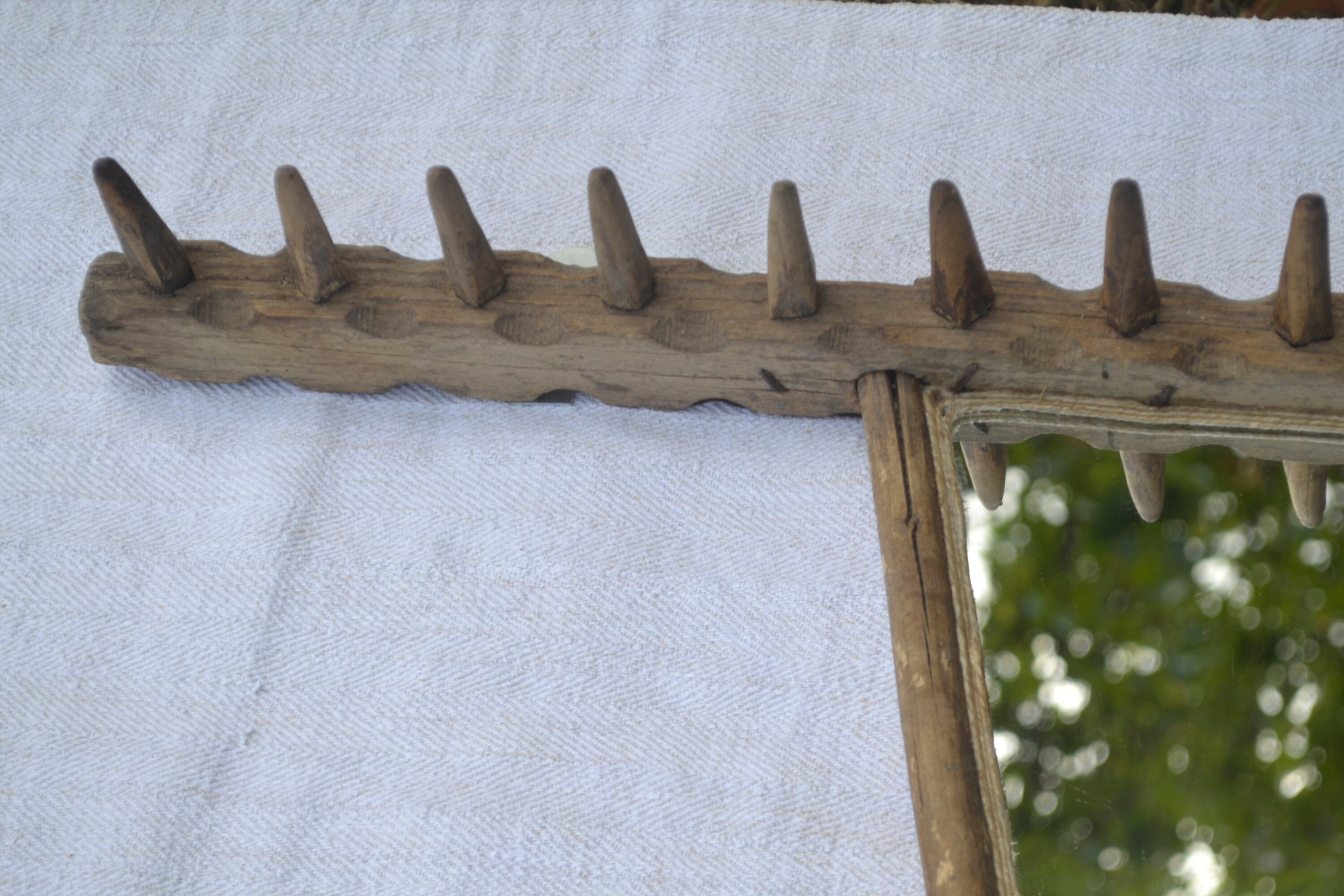 REPURPOSED VINTAGE RAKE: Decorative Wall Mirror & Key Hanger - Etsy