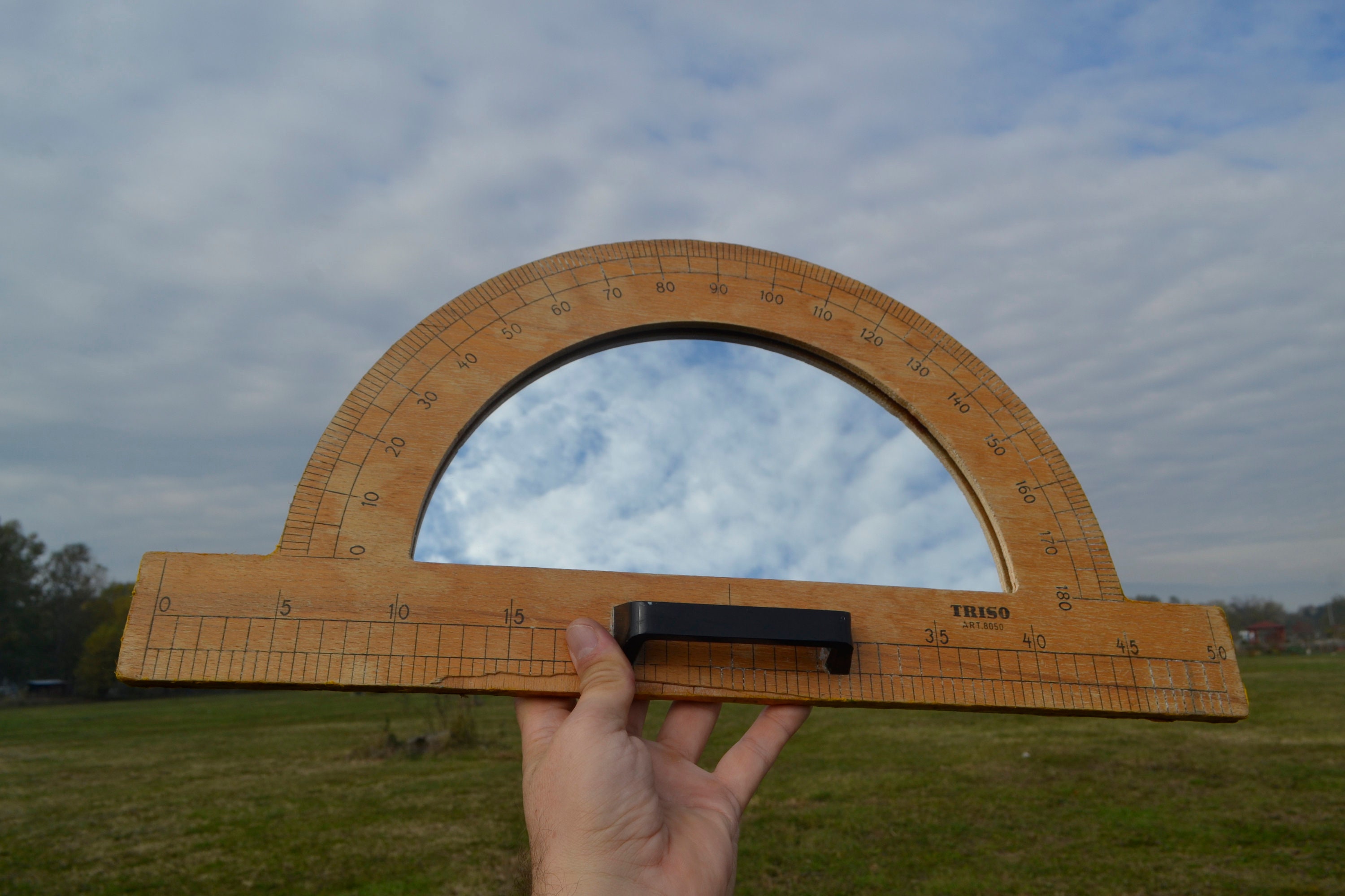 VINTAGE WOODEN PROTRACTOR Wall Mirror Large Wooden - Etsy