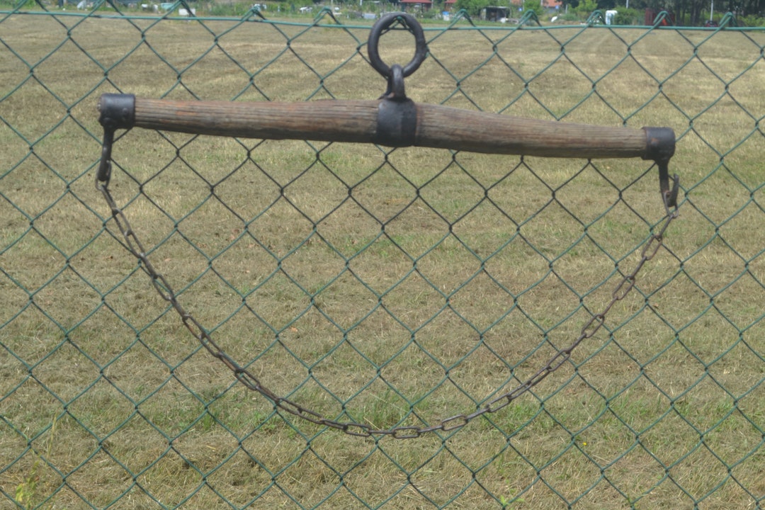 OX YOKE W. Chain, Wooden Iron Yoke, Vintage Wooden Tools, Kinky Home ...