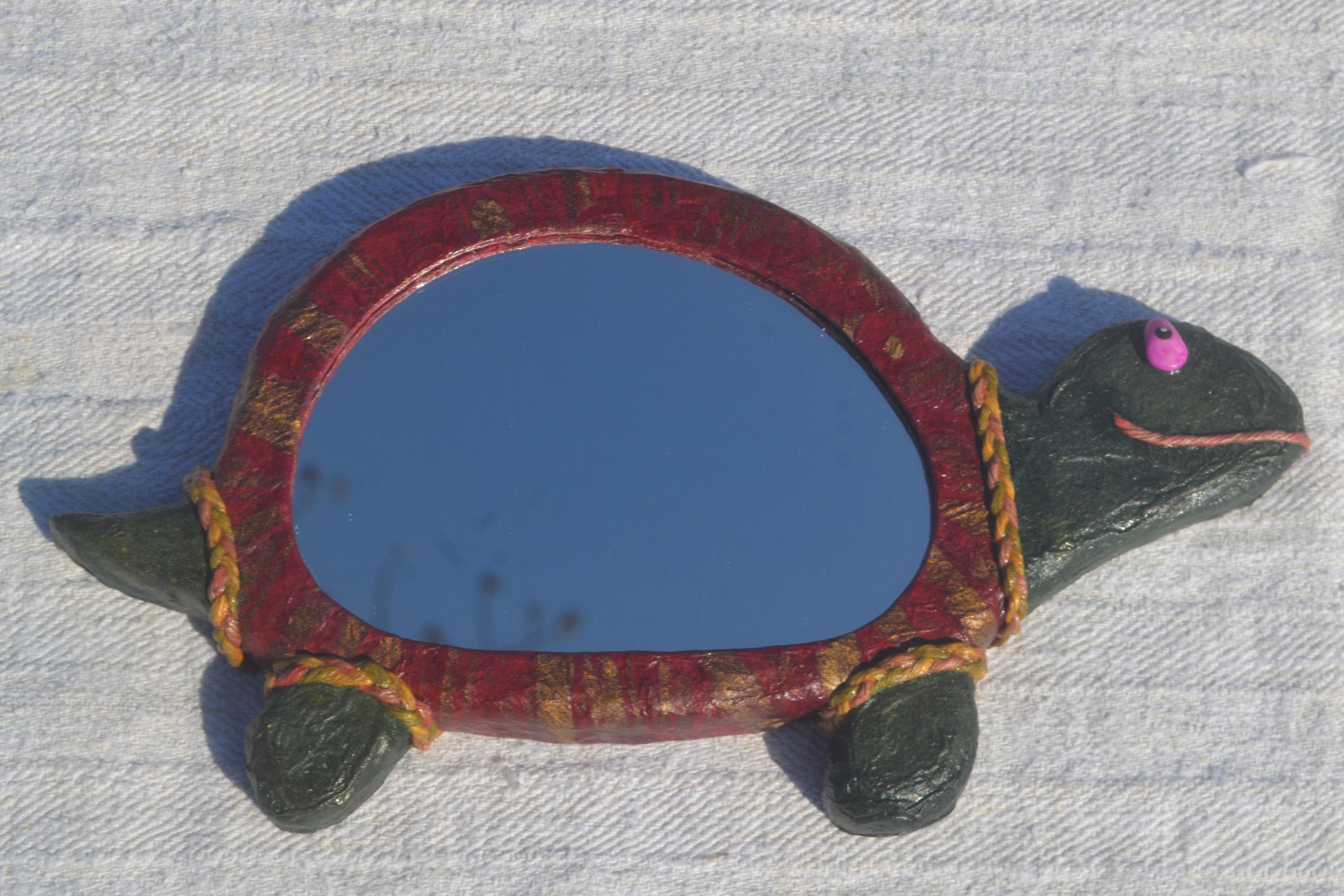 TURTLE SHAPED MIRROR, Decorative Wall Mirror, Small Hanging Mirror ...