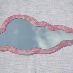 PINK CLOUD MIRROR, Wavy Wall Mirrors, Baby Room Mirror, Cloud Wall ...
