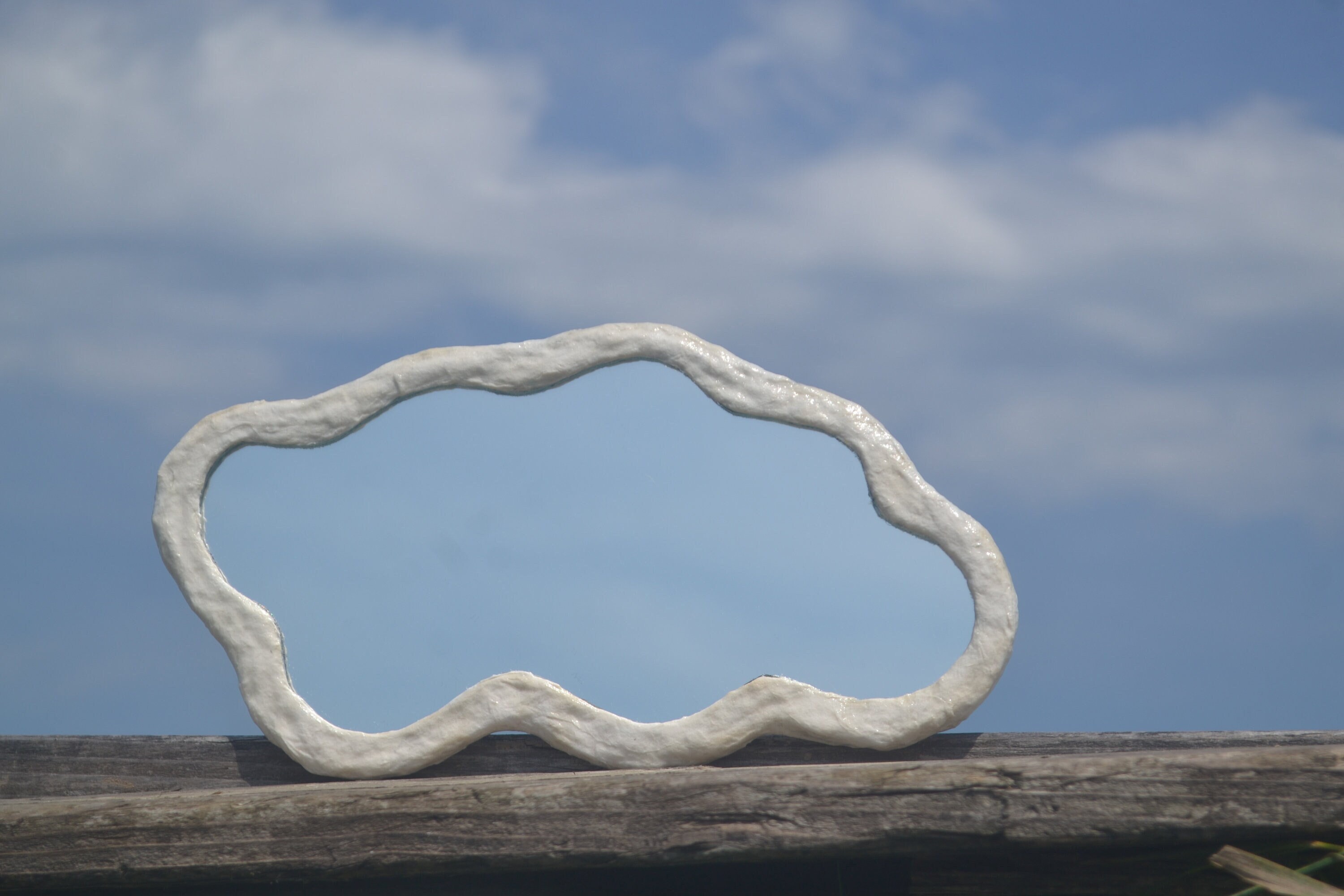 WHITE CLOUD MIRROR, Wavy Wall Mirror, Baby Room Mirror, Cloud Wall ...