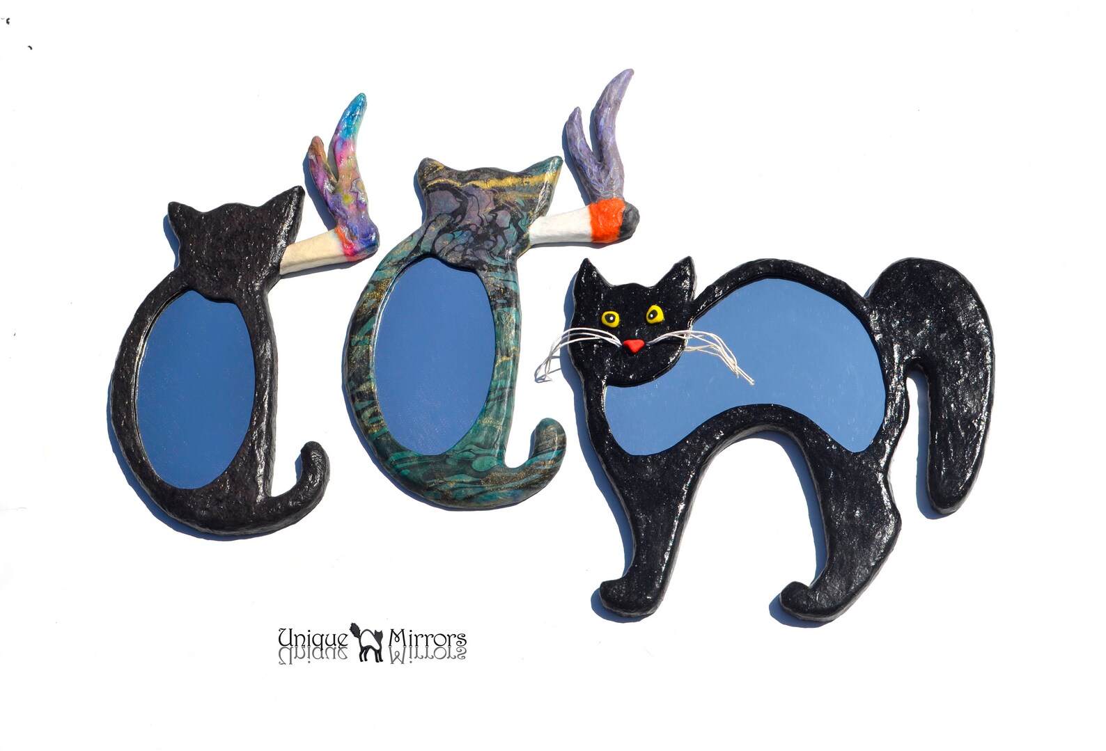 Galaxy Cat, DECORATIVE WALL MIRROR, Galaxy Cat Mirror With Joint ...