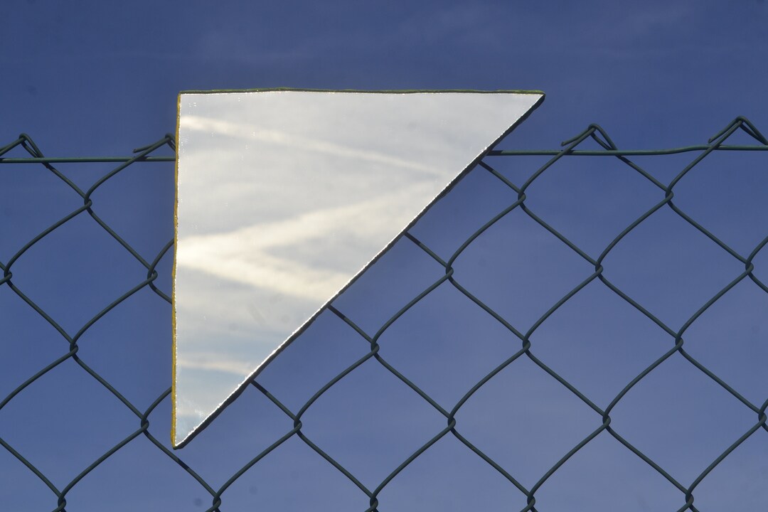 RIGHT TRIANGLE FRAMELESS Mirror, Decorative Mirror, Small Wall Mirror ...
