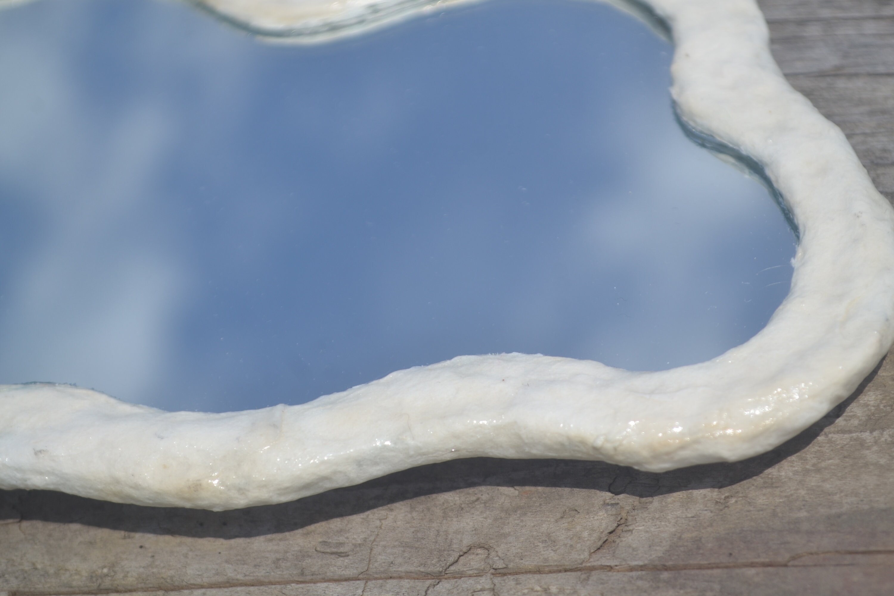 WHITE CLOUD MIRROR, Wavy Wall Mirror, Baby Room Mirror, Cloud Wall ...