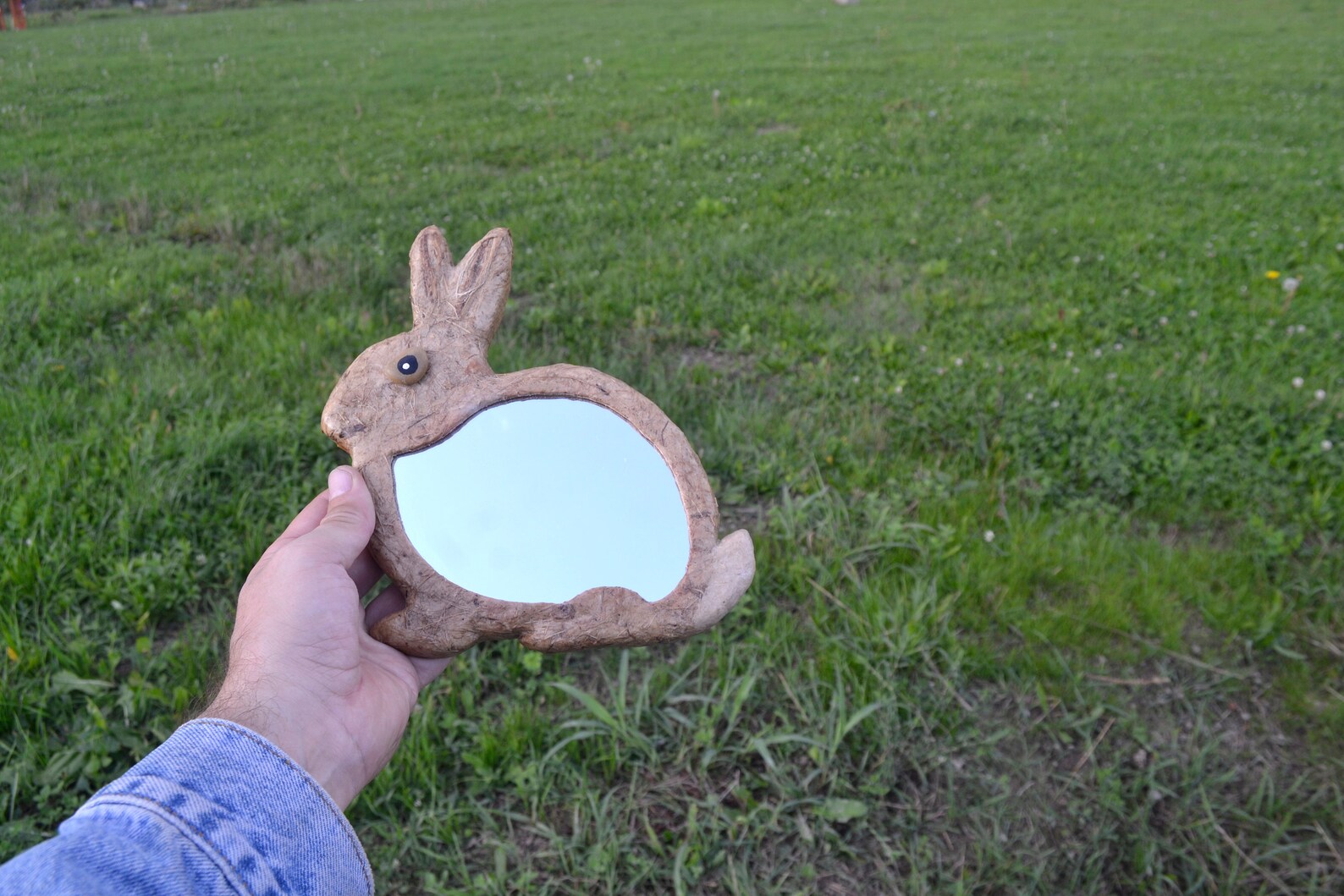 Bunny Mirror, DECORATIVE RABBIT MIRROR, Decorative Wall Mirror, Rabbit ...