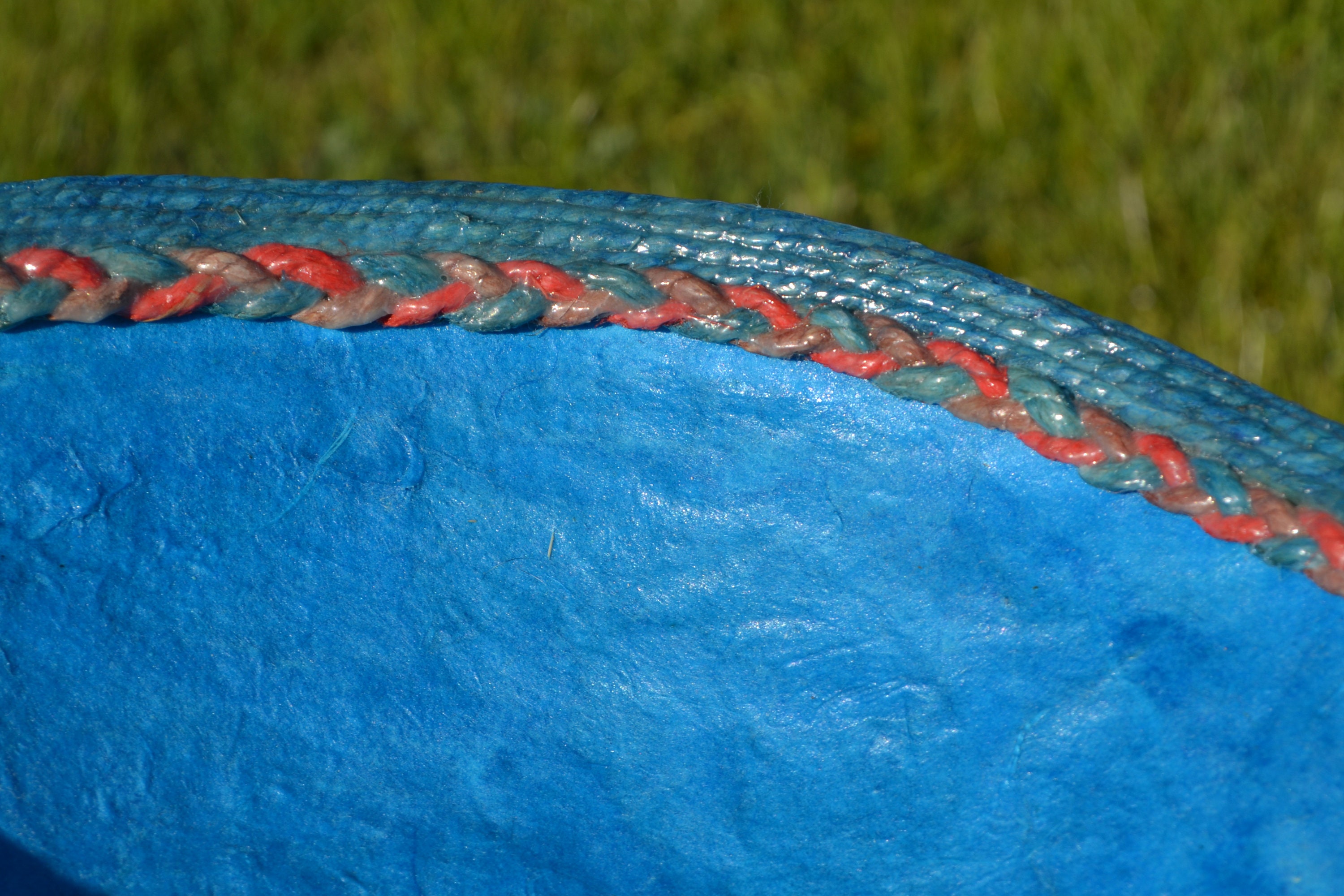 BLUE HEMP BOWL Paper Mache Basket Bowls & Baskets Kitchen - Etsy