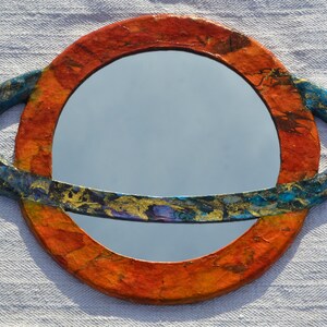 PLANET SATURN MIRROR, Paper Mache Mirror, Decorative Mirrors, Galaxy ...