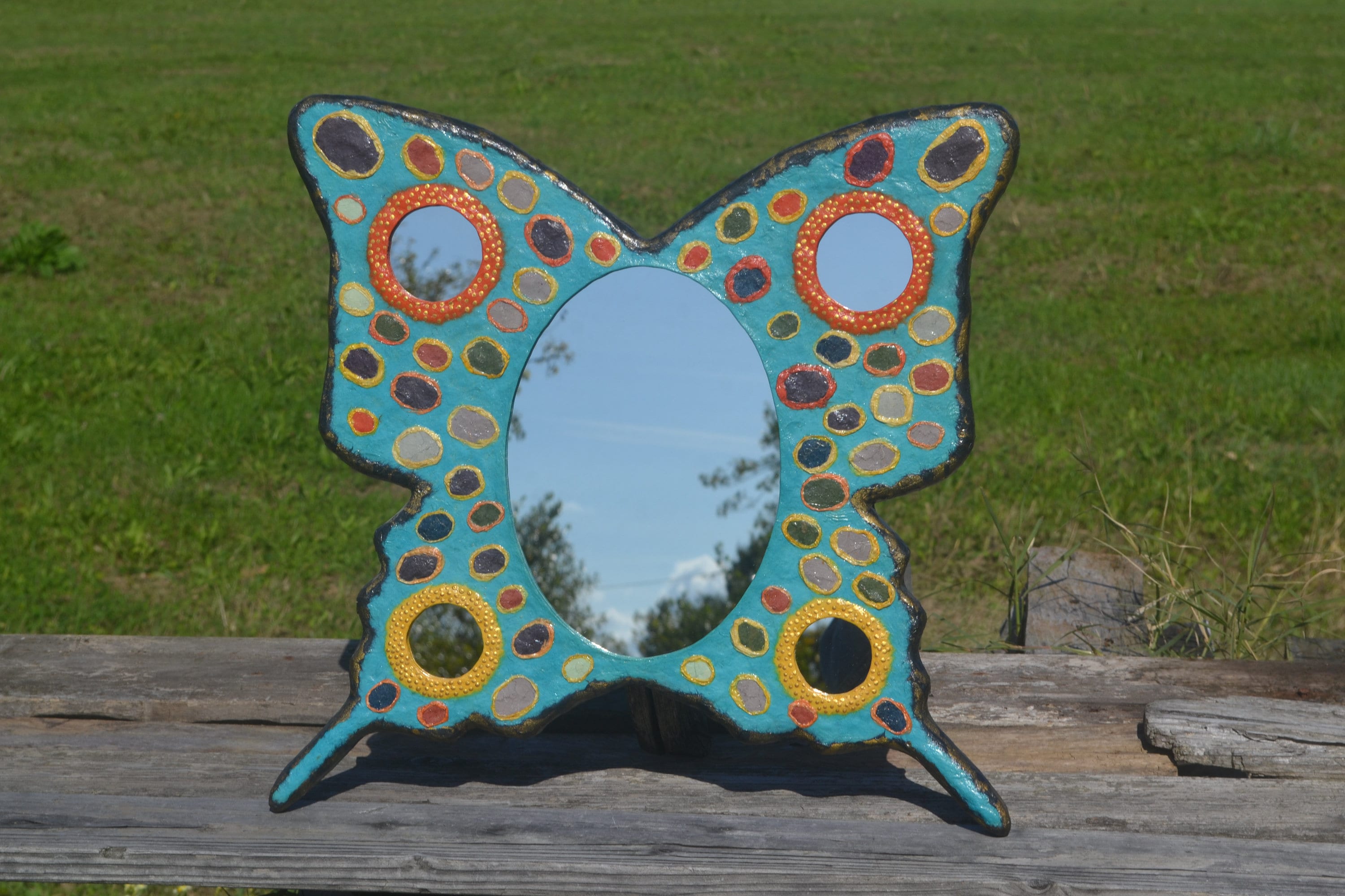 LARGE BUTTERFLY MIRROR, Wall Mirror, Decorative Mirror, Butterfly Wall ...