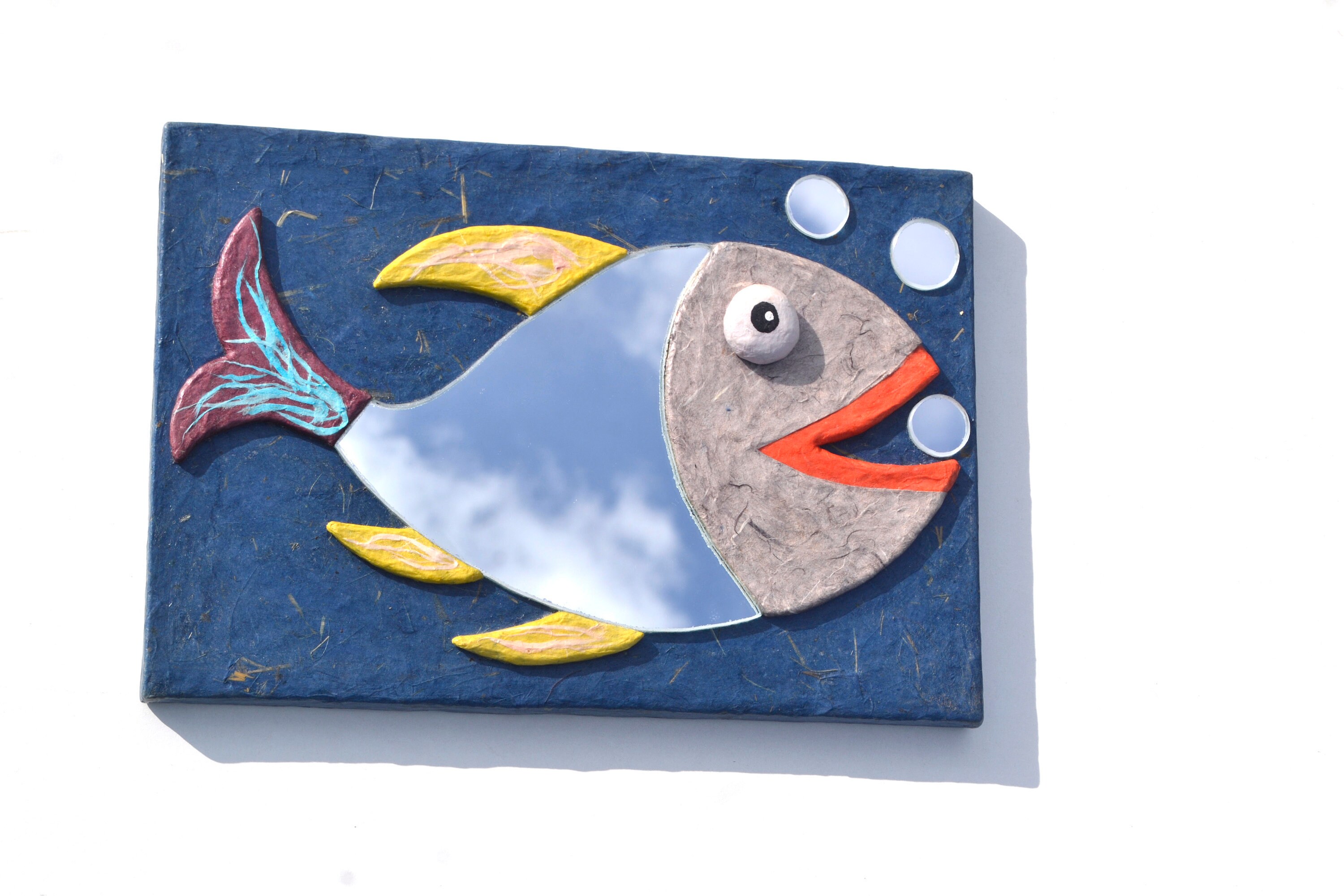 FISH WALL MIRROR, Decorative Wall Mirror, Fisherman Gifts, Mirrored ...
