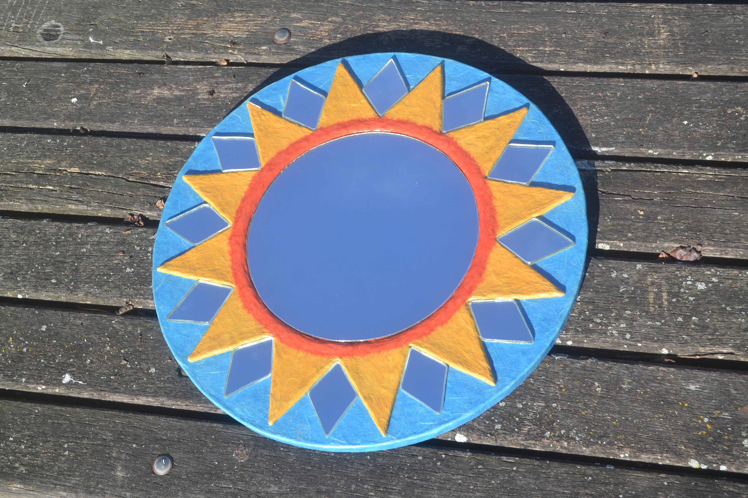 24 SUN RAYS MIRROR, Large Wall Mirror, Sun Mirror, House Warming Gift ...