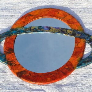 PLANET SATURN MIRROR, Paper Mache Mirror, Decorative Mirrors, Galaxy ...