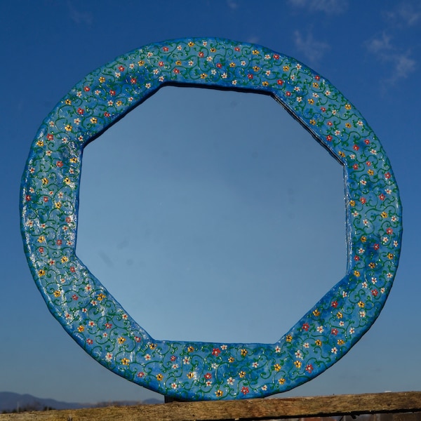 Blue Mirror - Etsy