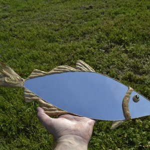 COD FISH MIRROR, Decorative Wall Mirror, Fish Lover Gift, Fish Shape ...
