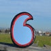 Number 6 & Number 9 Shaped Wall Mirrors, 2 Mirror Set, Unusual Wall ...