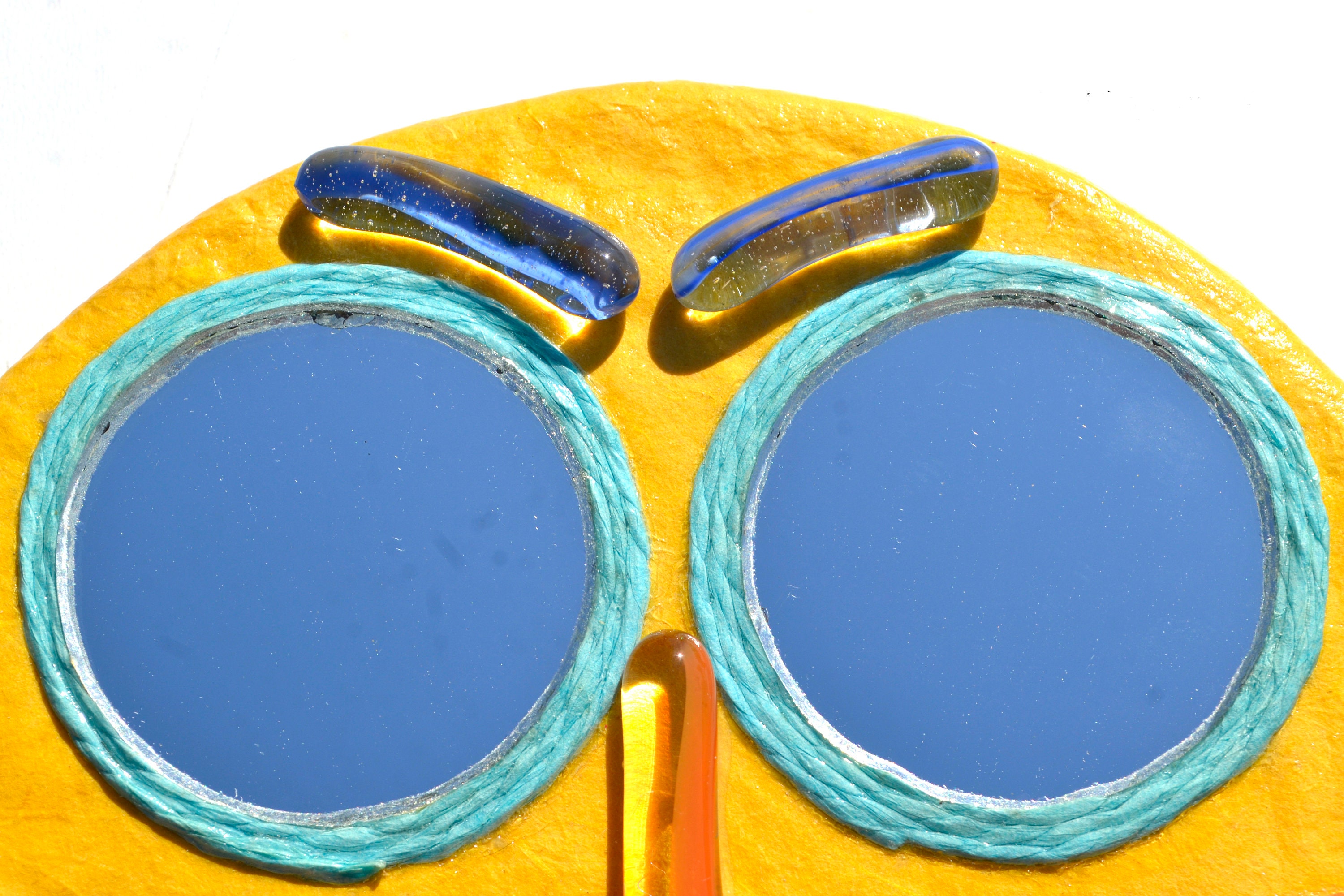 ANGRY SMILEY MIRROR Yellow Smiley Mirror Geek Gifts Small - Etsy