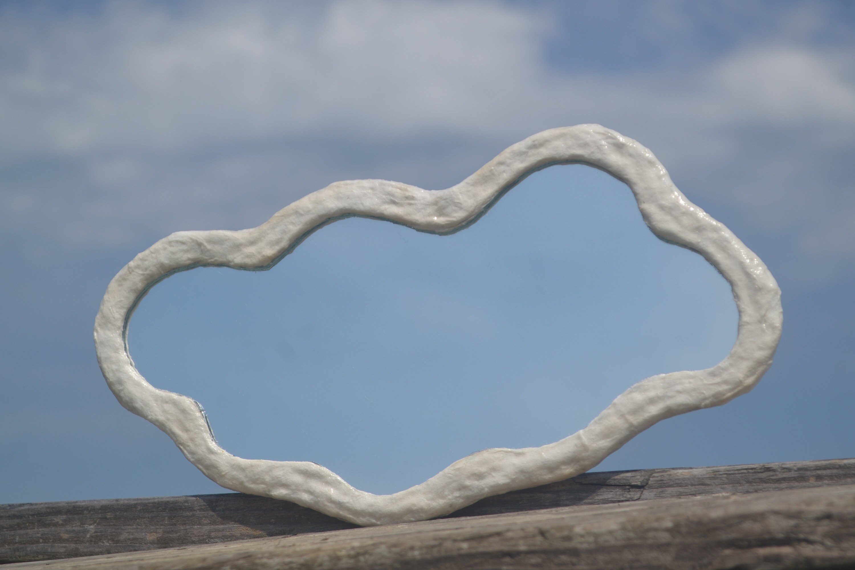 WHITE CLOUD MIRROR, Wavy Wall Mirror, Baby Room Mirror, Cloud Wall ...