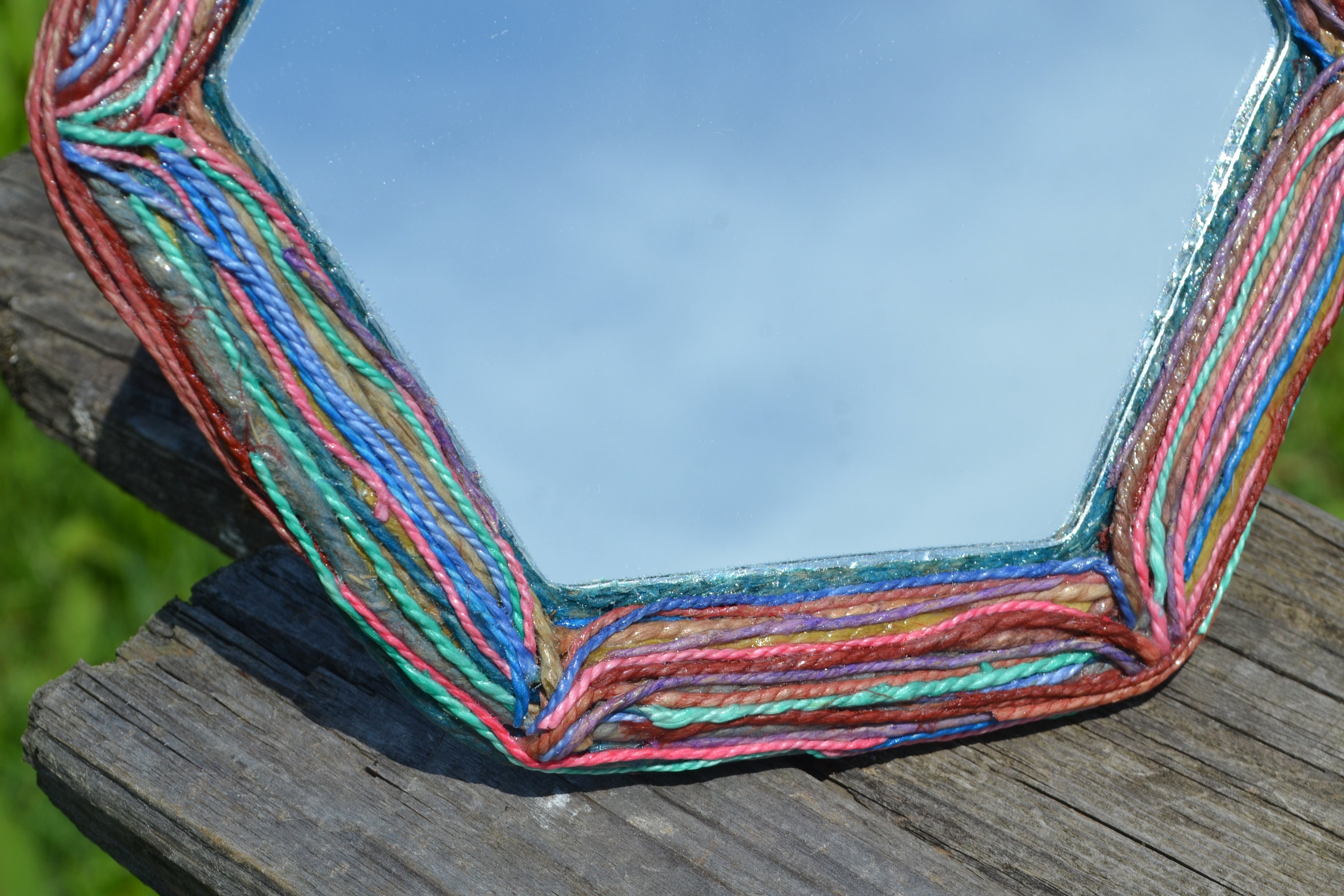 HEXAGON STANDING MIRROR Desk Mirrors Table Mirrors Colorful - Etsy
