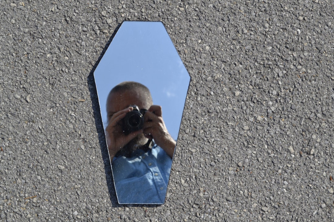 COFFIN SHAPE MIRROR, Frameless Wall Mirror, Full Size Mirror, Coffin ...