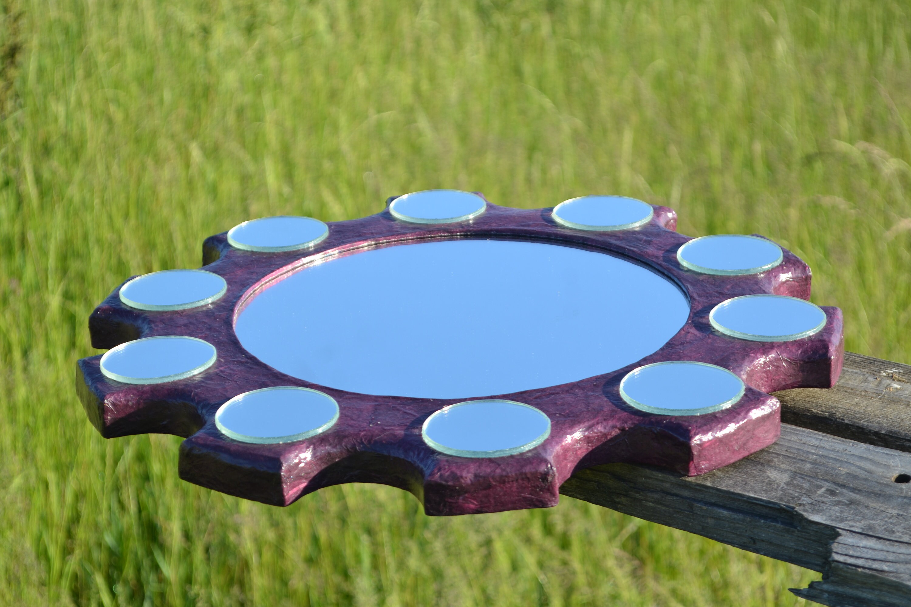 STEAMPUNK GEAR MIRROR Wheel Mirror Decorative Wall Mirror - Etsy