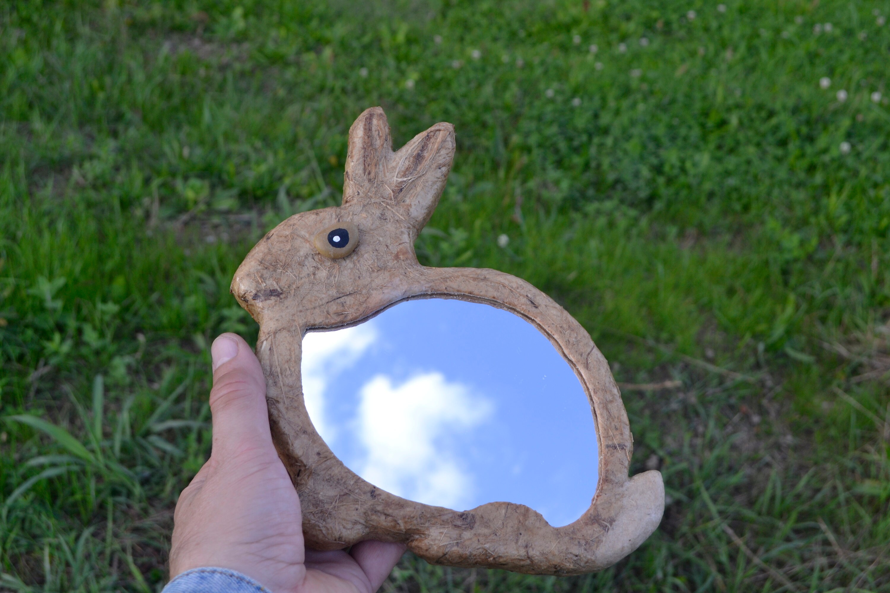 Bunny Mirror, DECORATIVE RABBIT MIRROR, Decorative Wall Mirror, Rabbit ...