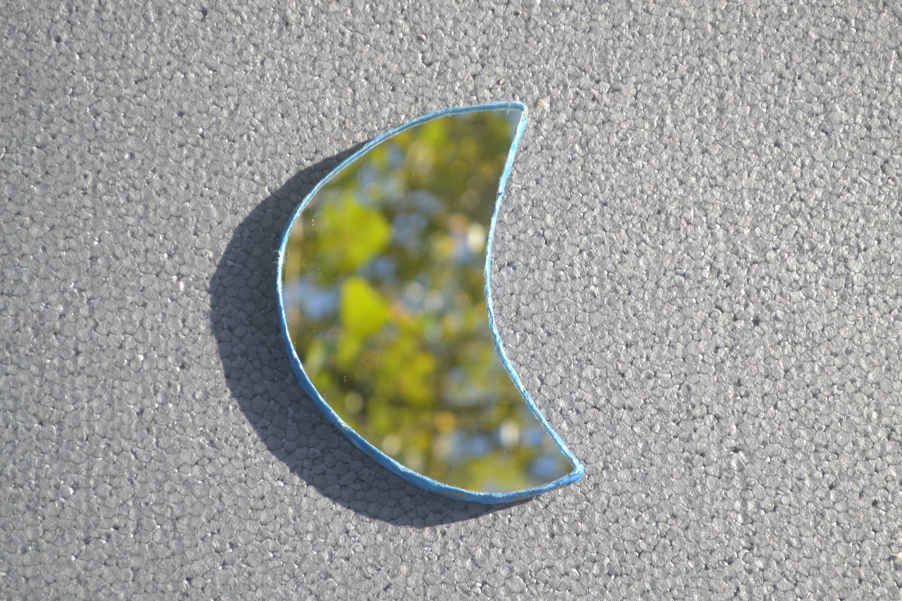 FRAMELESS MOON MIRROR Small Wall Mirror Paper Mache Mirror - Etsy