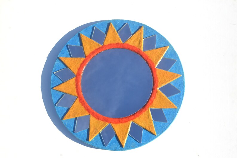 24 SUN RAYS MIRROR, Large Wall Mirror, Sun Mirror, House Warming Gift ...