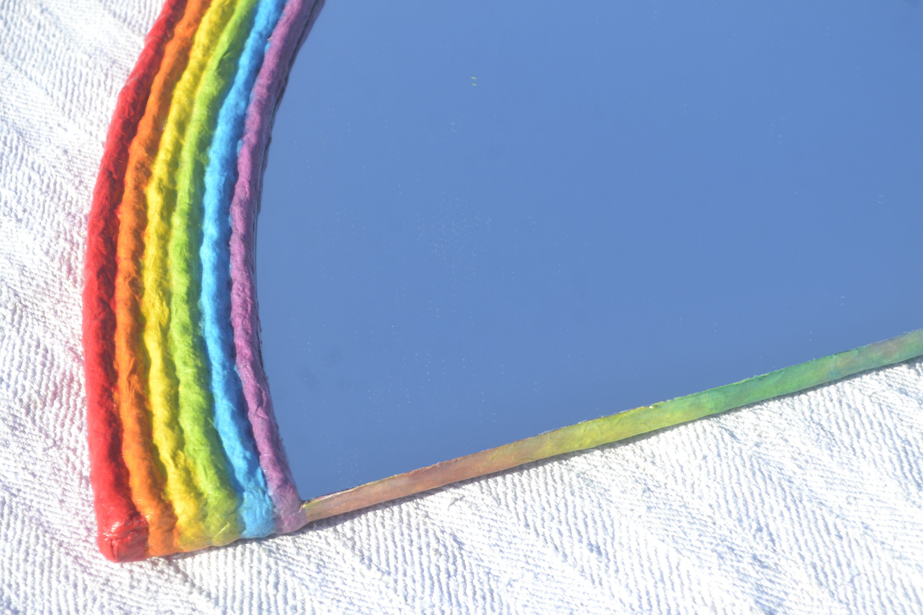 RAINBOW MIRROR Triangle Mirror Decorative Wall Mirror - Etsy