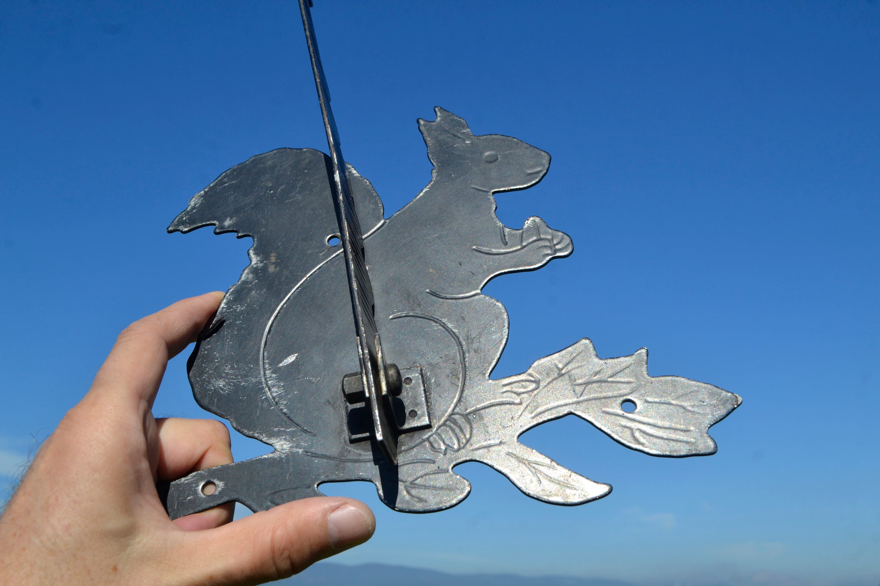 IRON SQUIRREL HANGER, Vintage Squirrel Shaped Clothes Hanger, Black ...