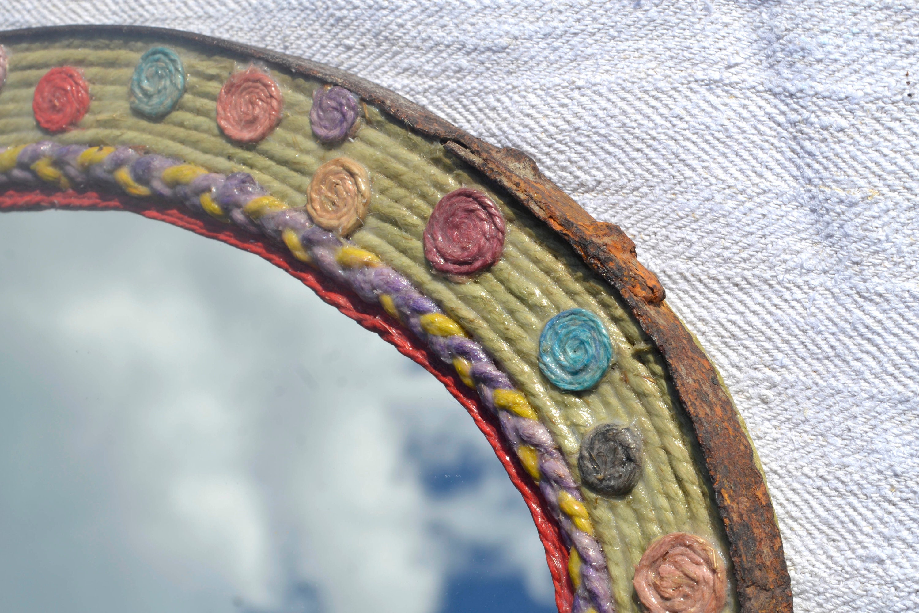 OVAL BARREL RING Hemp Mirror Wine Barrel Hoop Mirror Rustic - Etsy